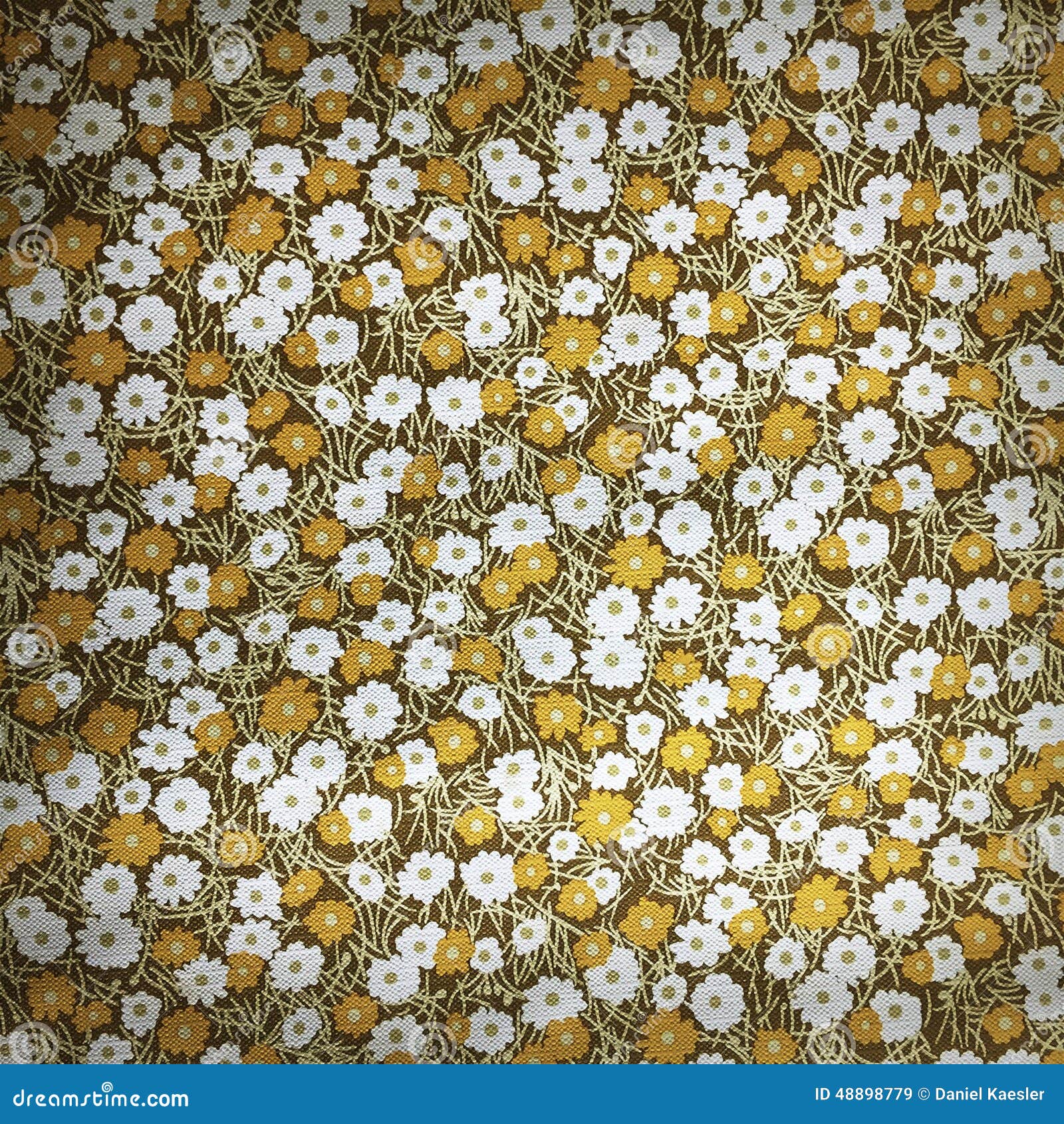 Retro Daisy Flower Background Stock Image - Image of seventies ...