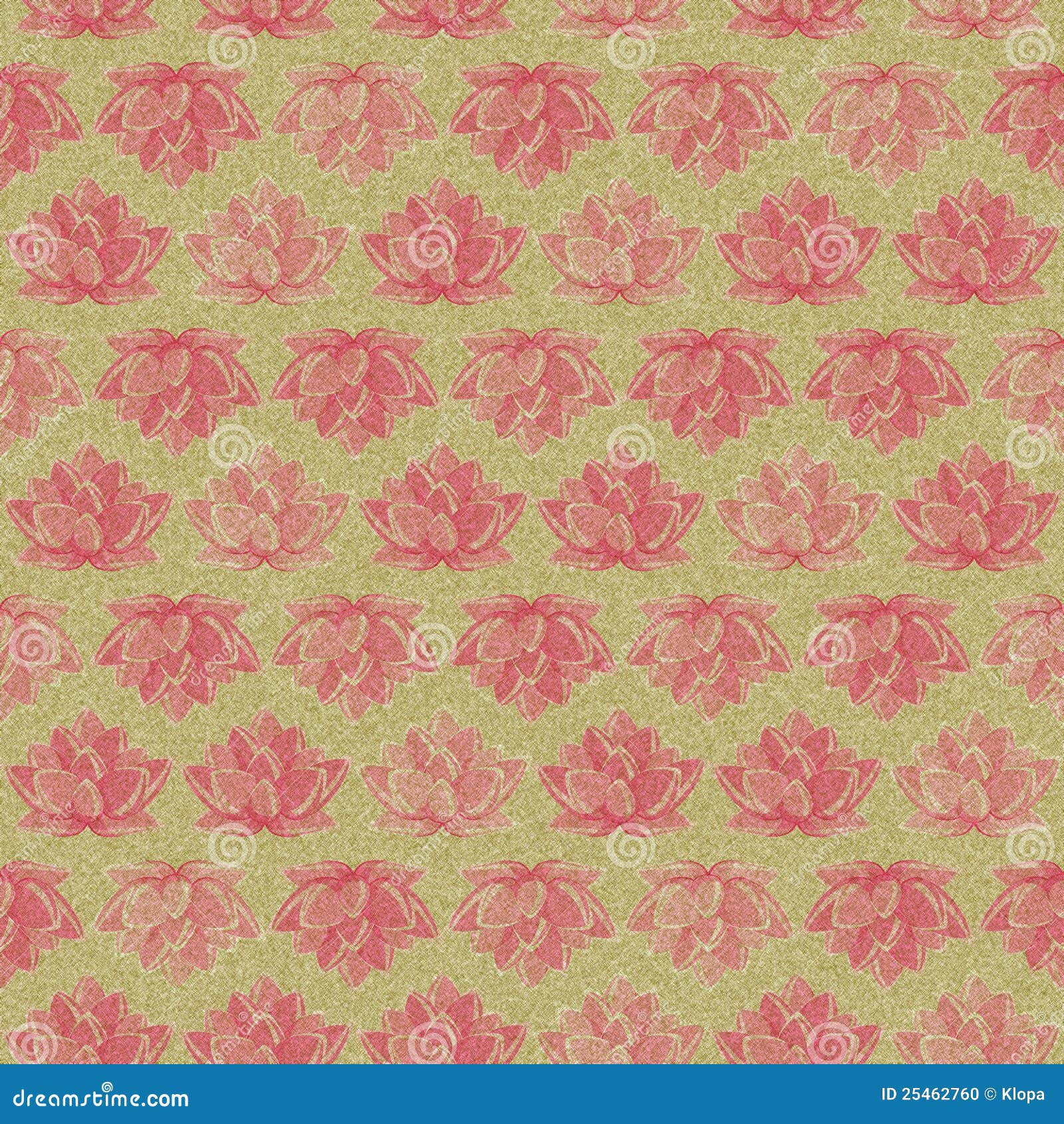 Retro Dark Lotus Flower Seamless Pattern Stock Photo - Image of ...