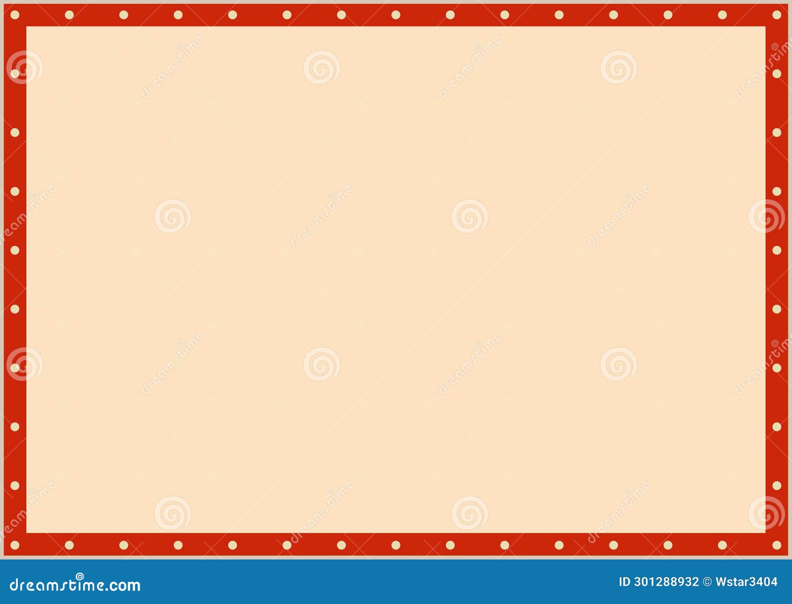 Retro Decorated Empty Dotted Rectangle Frame Border Stock Illustration ...