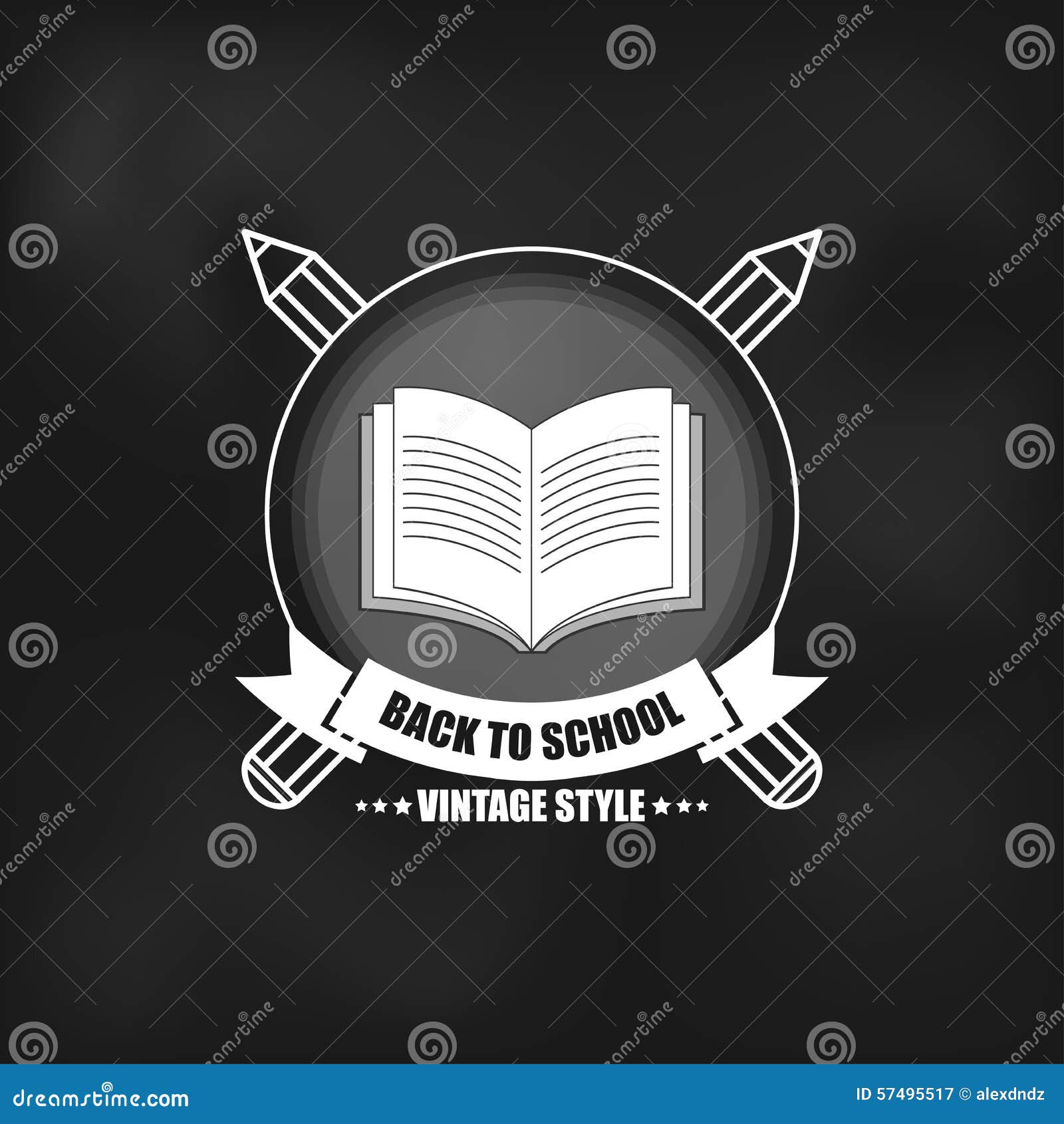 Retro Design Back To School Logotypes Stock Vector - Illustration of ...