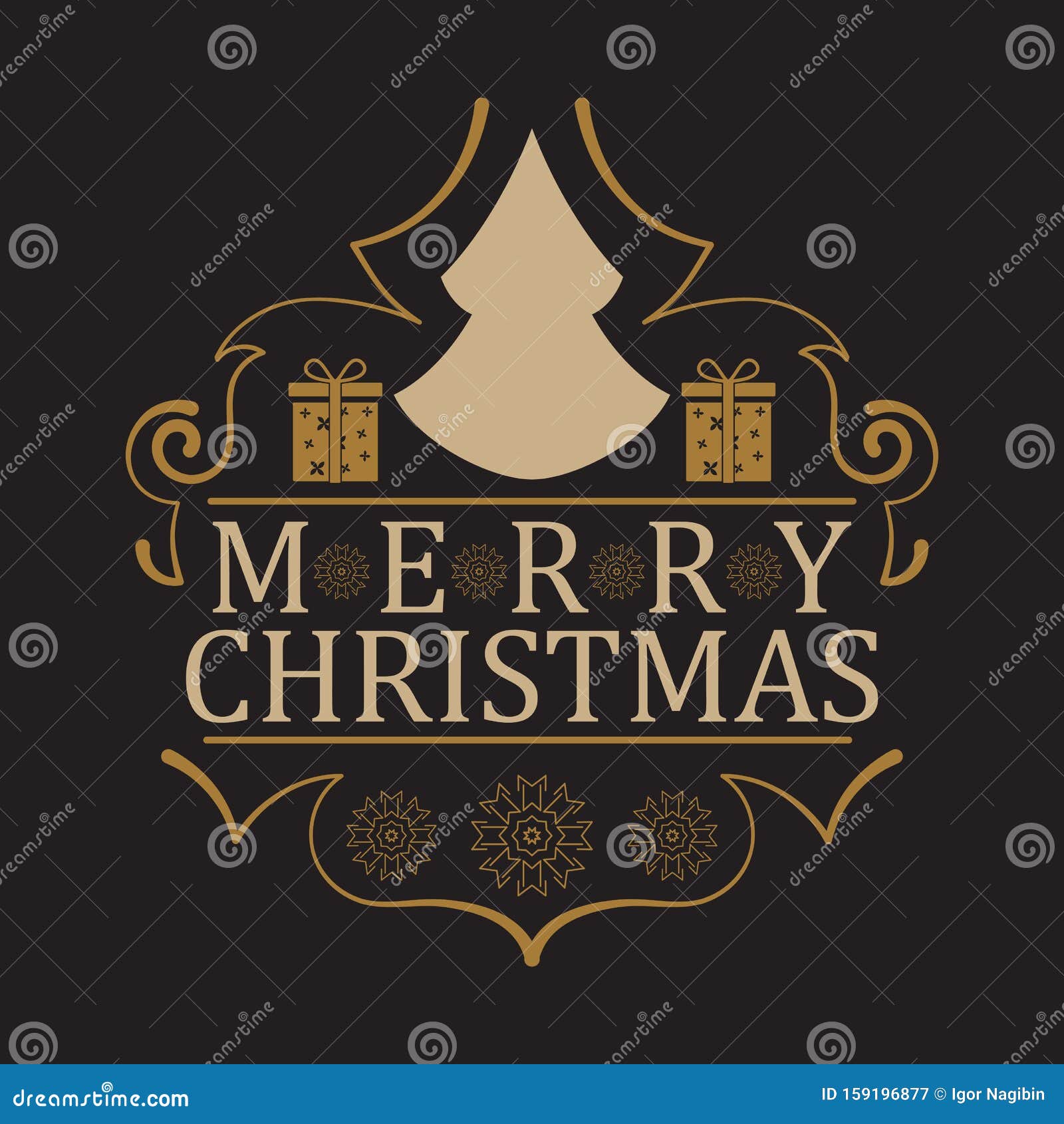 Retro Design Element. Decorative Design Element, Card for ...