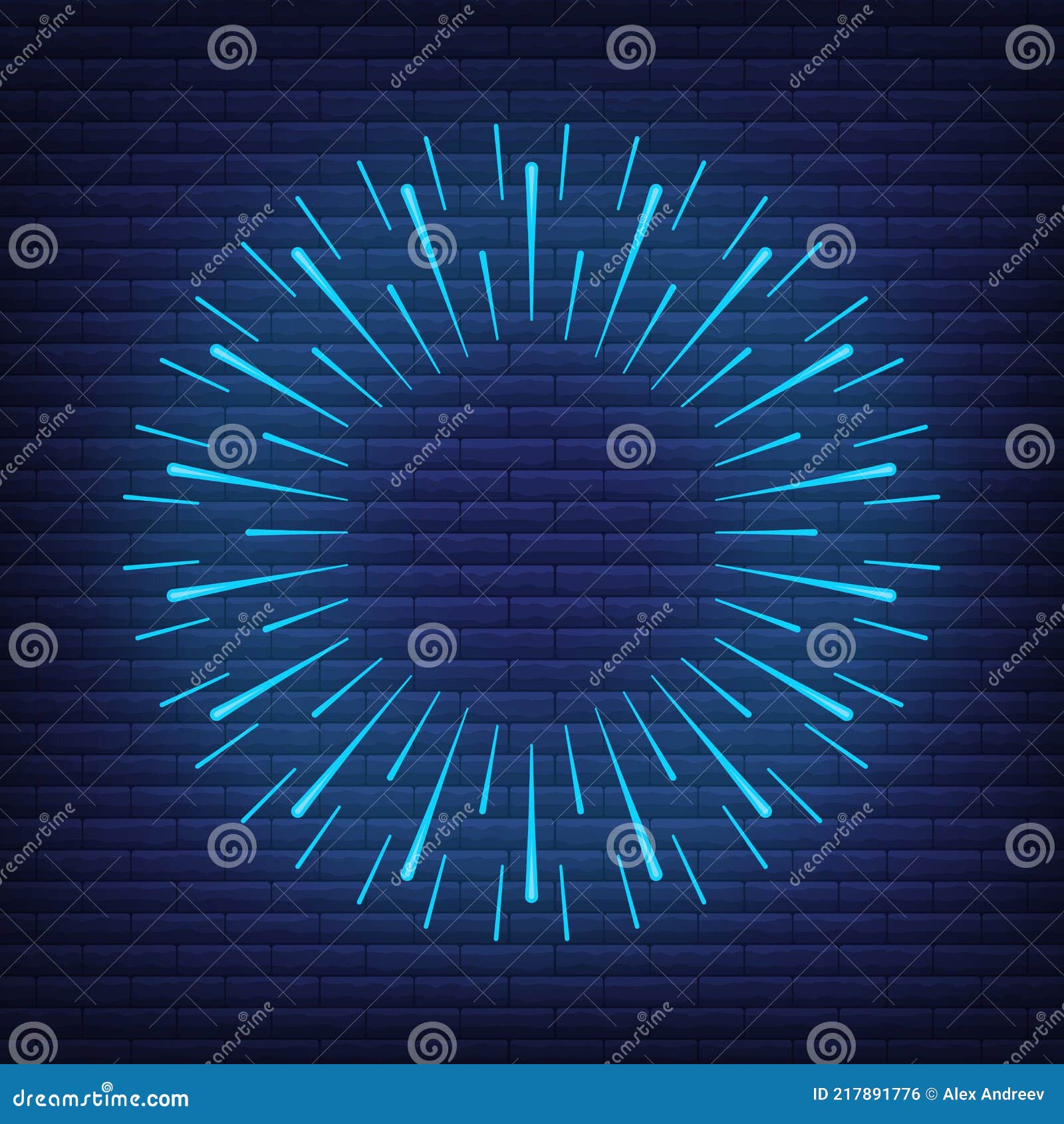 Retro Design Light Sunburst Neon Style Glow Geometric Shape, Vintage ...