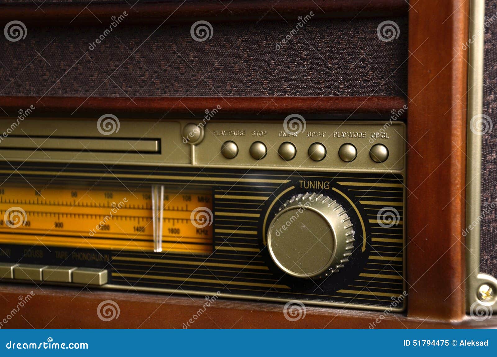 Retro Design Radio stock image. Image of technology, audio - 51794475