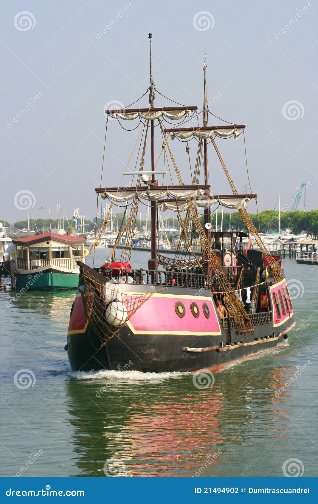 Retro design ship stock photo. Image of boat, float, water - 21494902