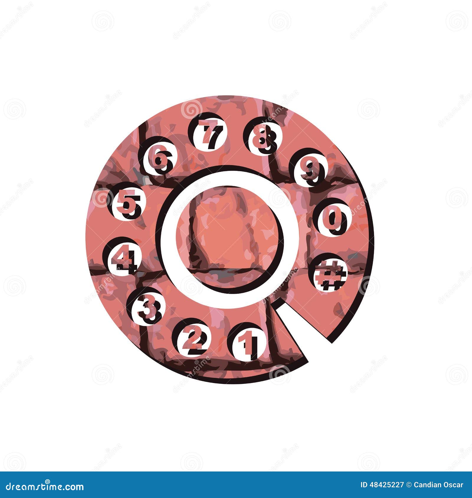 Retro dial icons stock illustration. Illustration of antique - 48425227