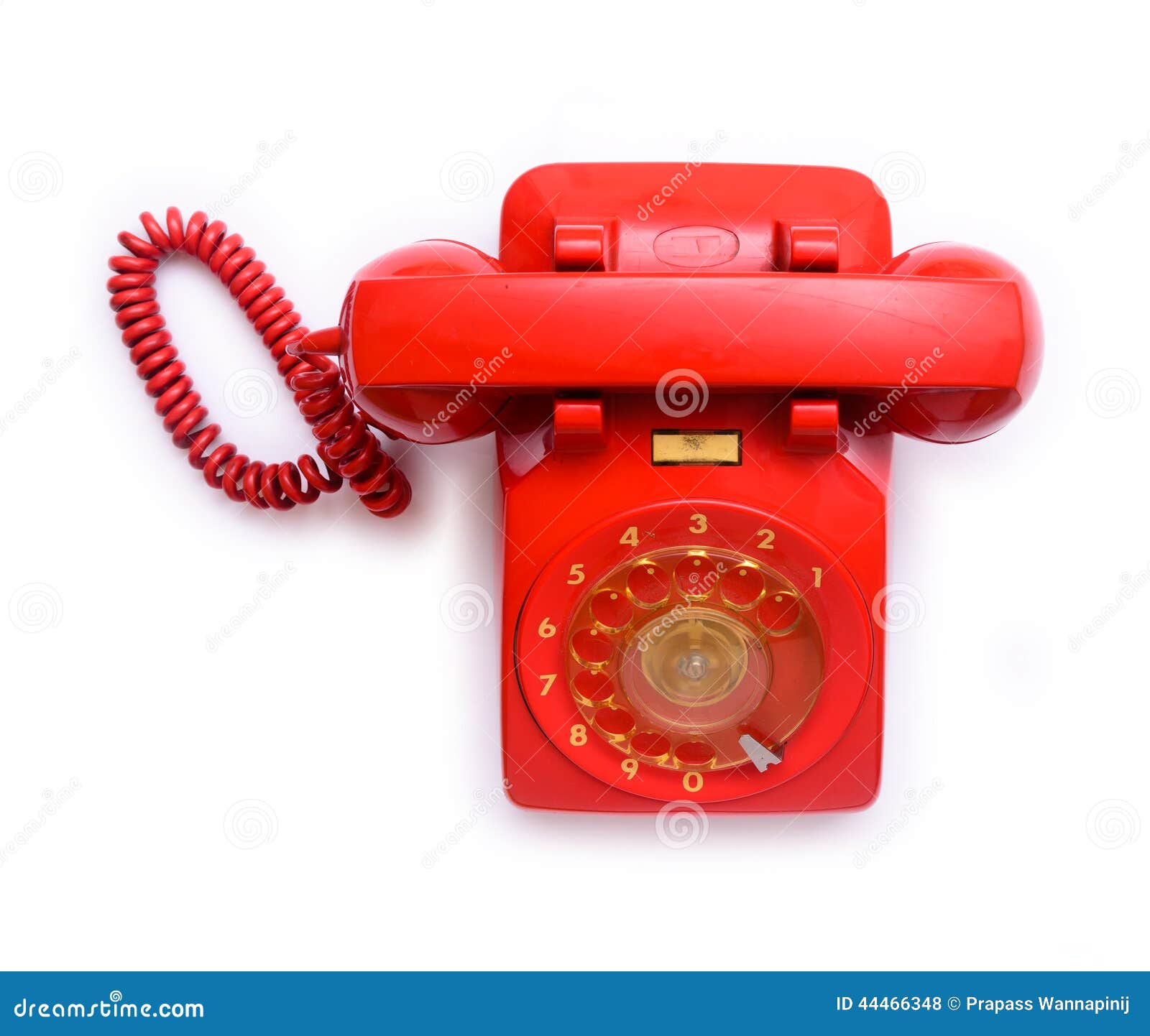 Retro Dial Style Red House Telephone Stock Photo - Image of antique ...