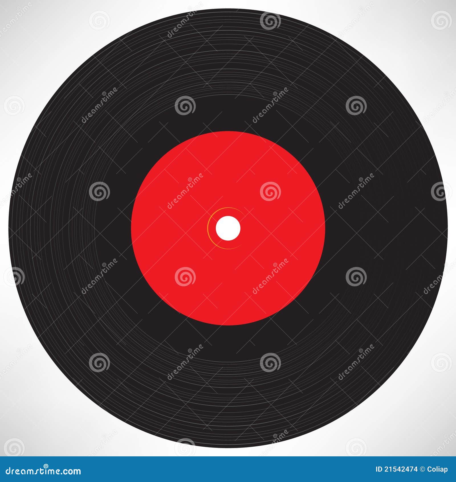 Retro disc stock vector. Illustration of music, black - 21542474