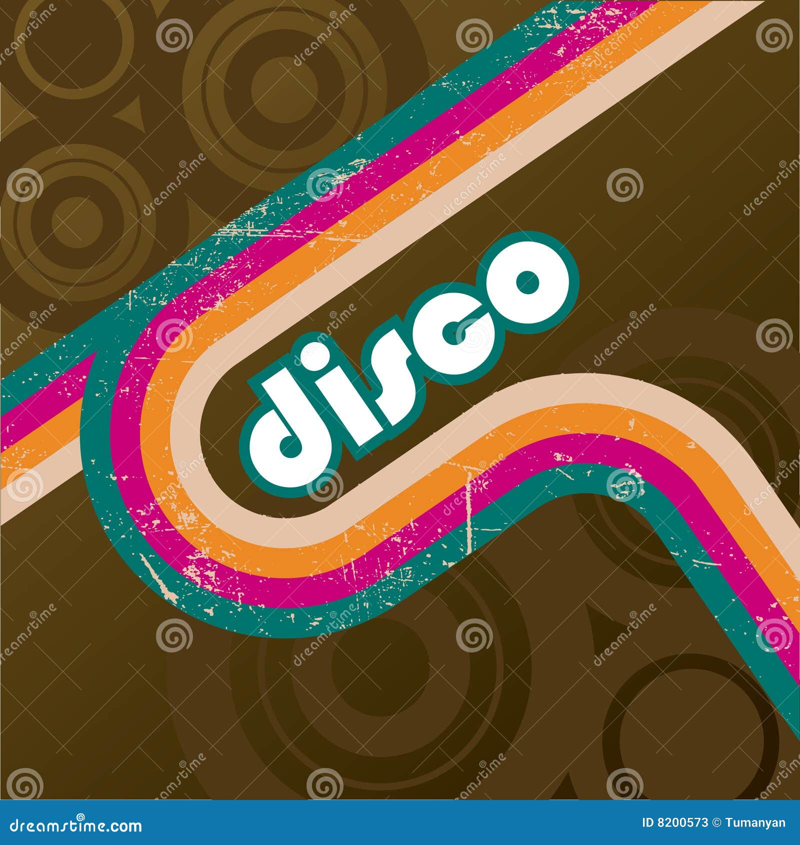 Retro disco style stock vector. Illustration of gradient - 8200573