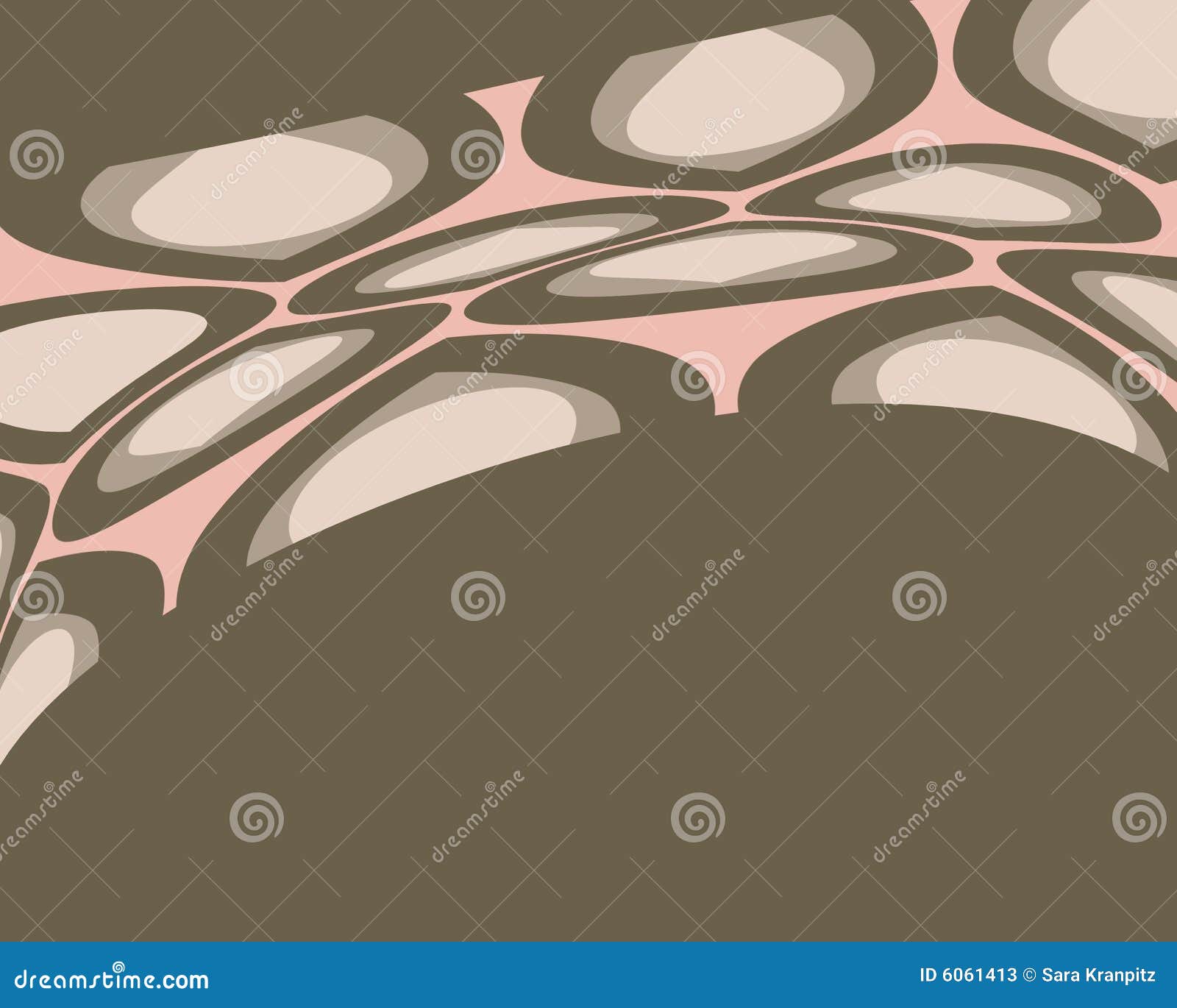 Retro Distorted Teardrops Border Stock Illustration - Illustration of ...