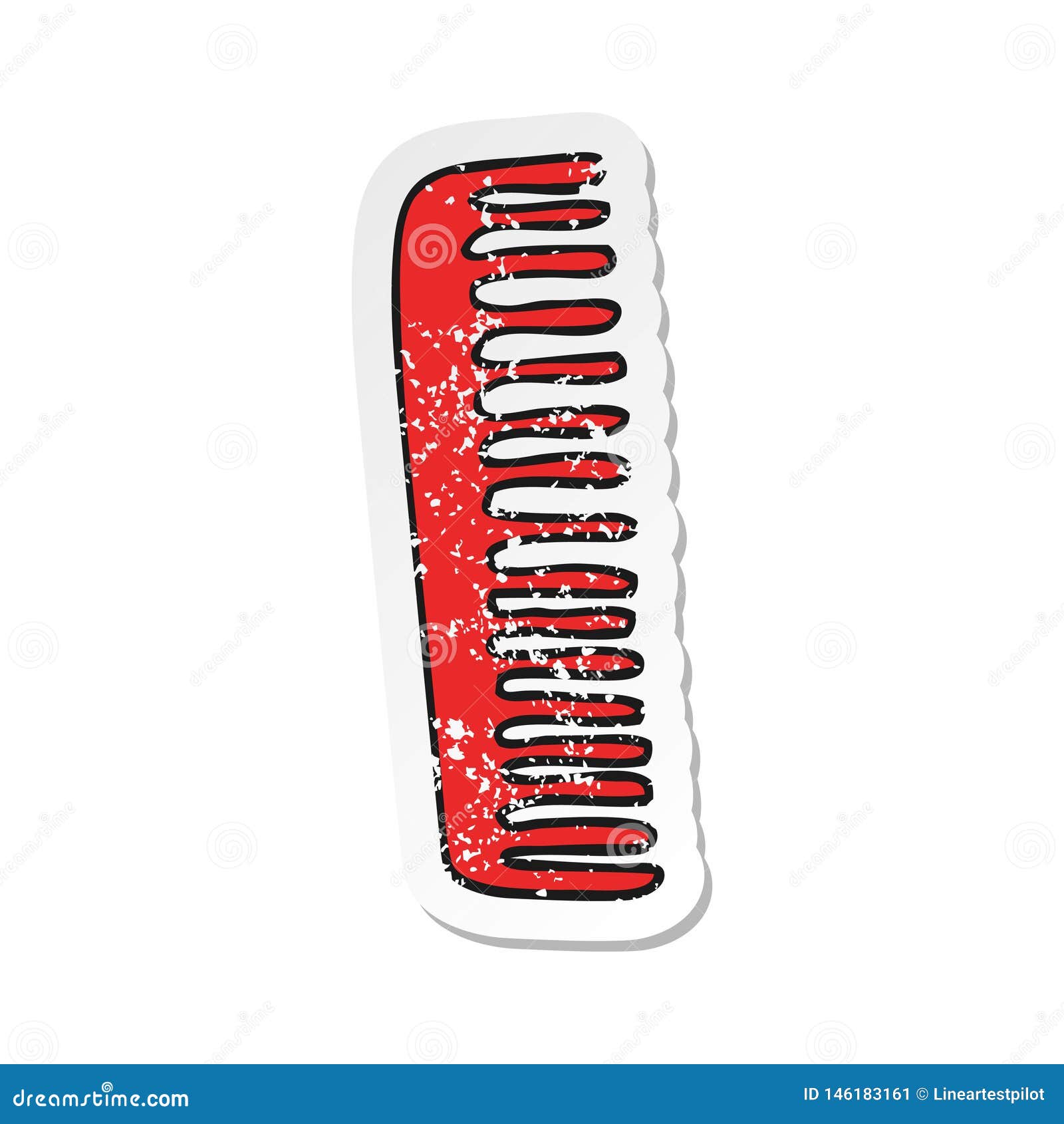 Crazy Comb Cartoon Stock Illustration | CartoonDealer.com #65427007