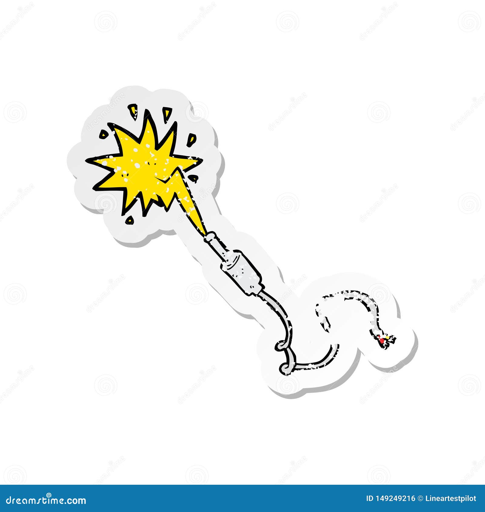 Cartoon Electrical Warning Sign Royalty-Free Stock Image ...