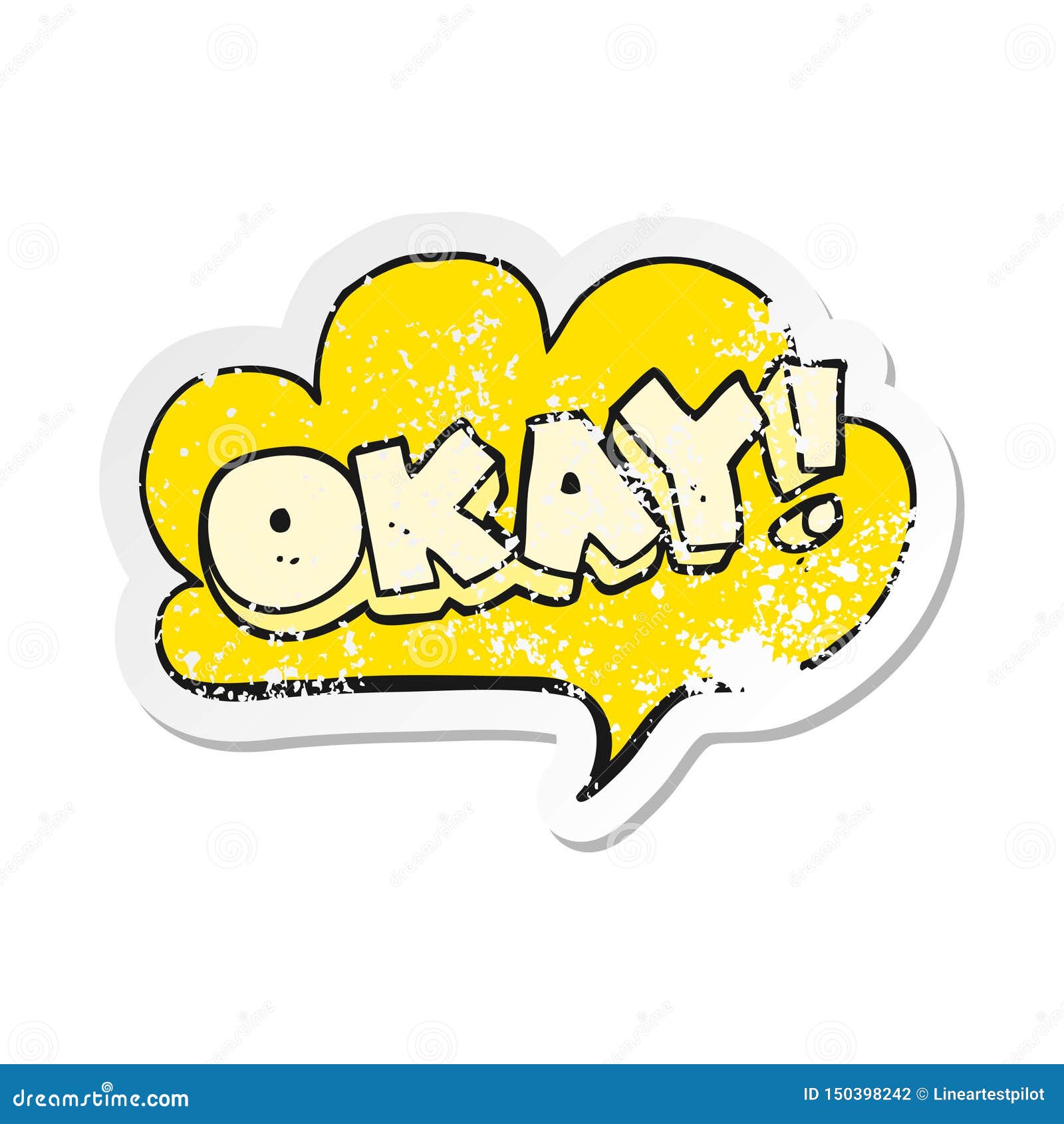 Sticker Cartoon Drawing Doodle Illustration Freehand Free Hand Drawn ...