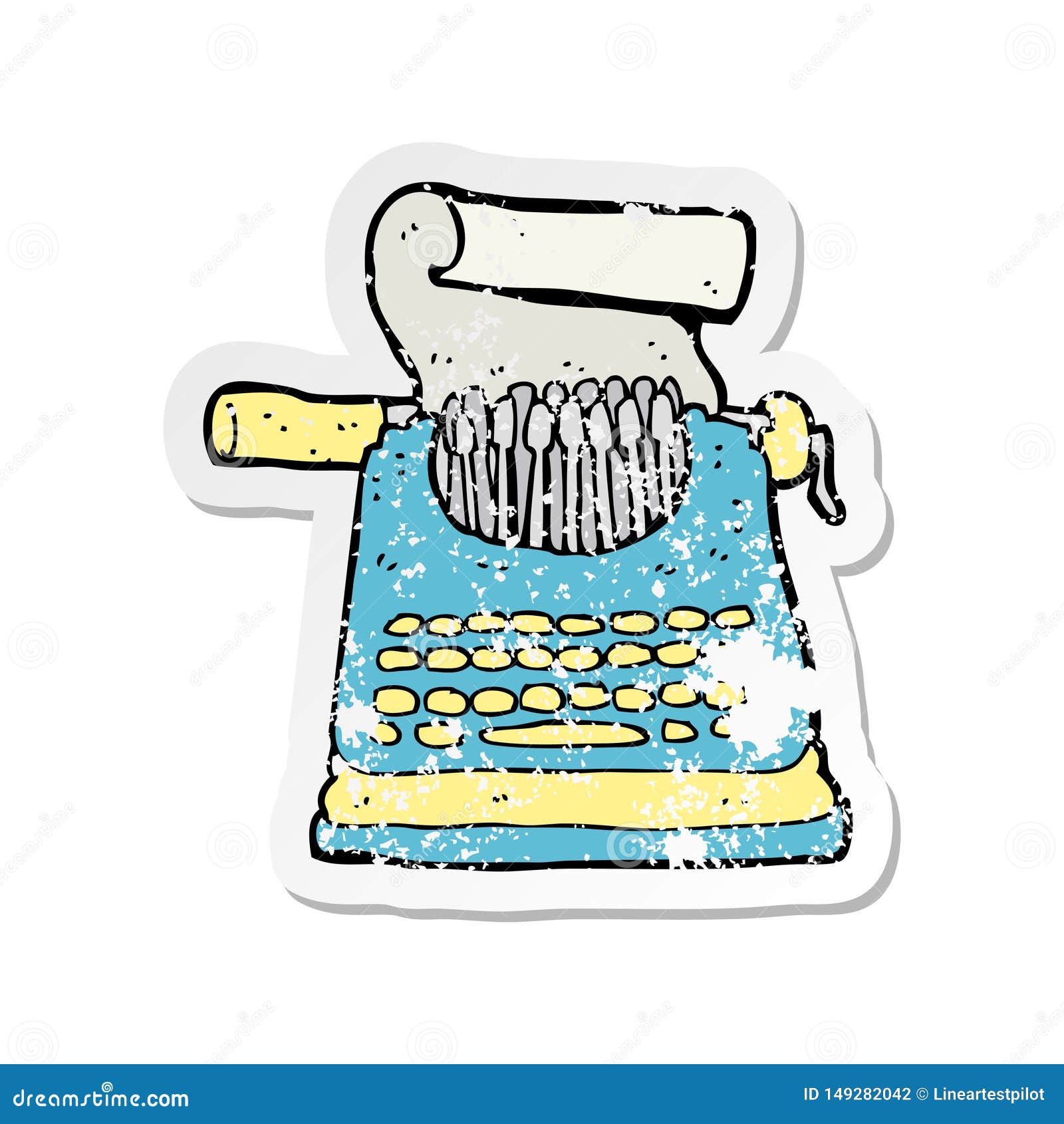 Cartoon Typewriter Stock Image | CartoonDealer.com #37032337