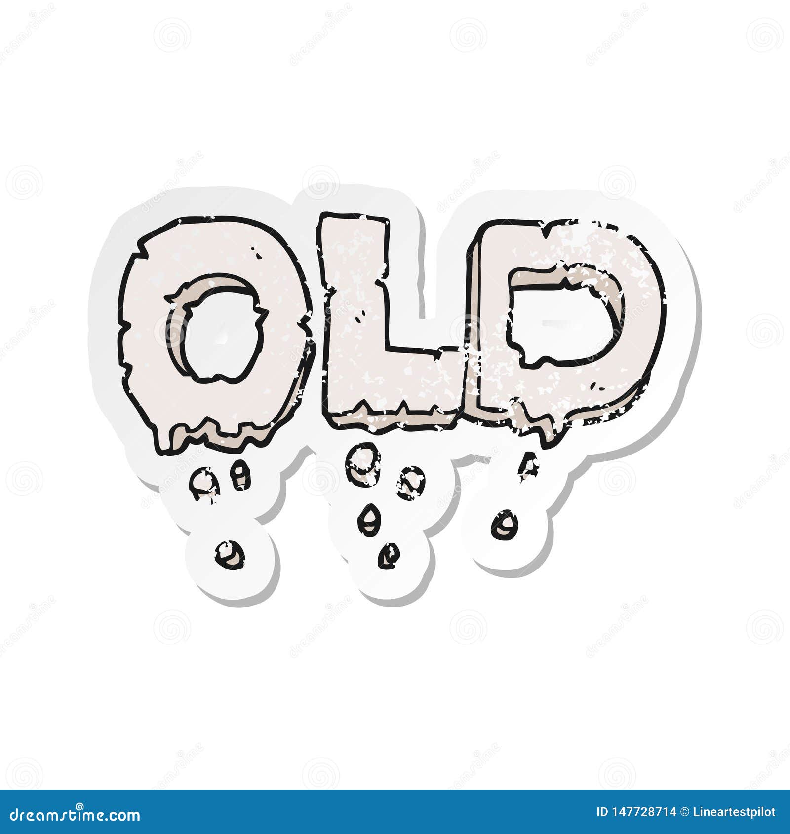 Sticker Cartoon Drawing Doodle Illustration Freehand Free Hand Drawn ...