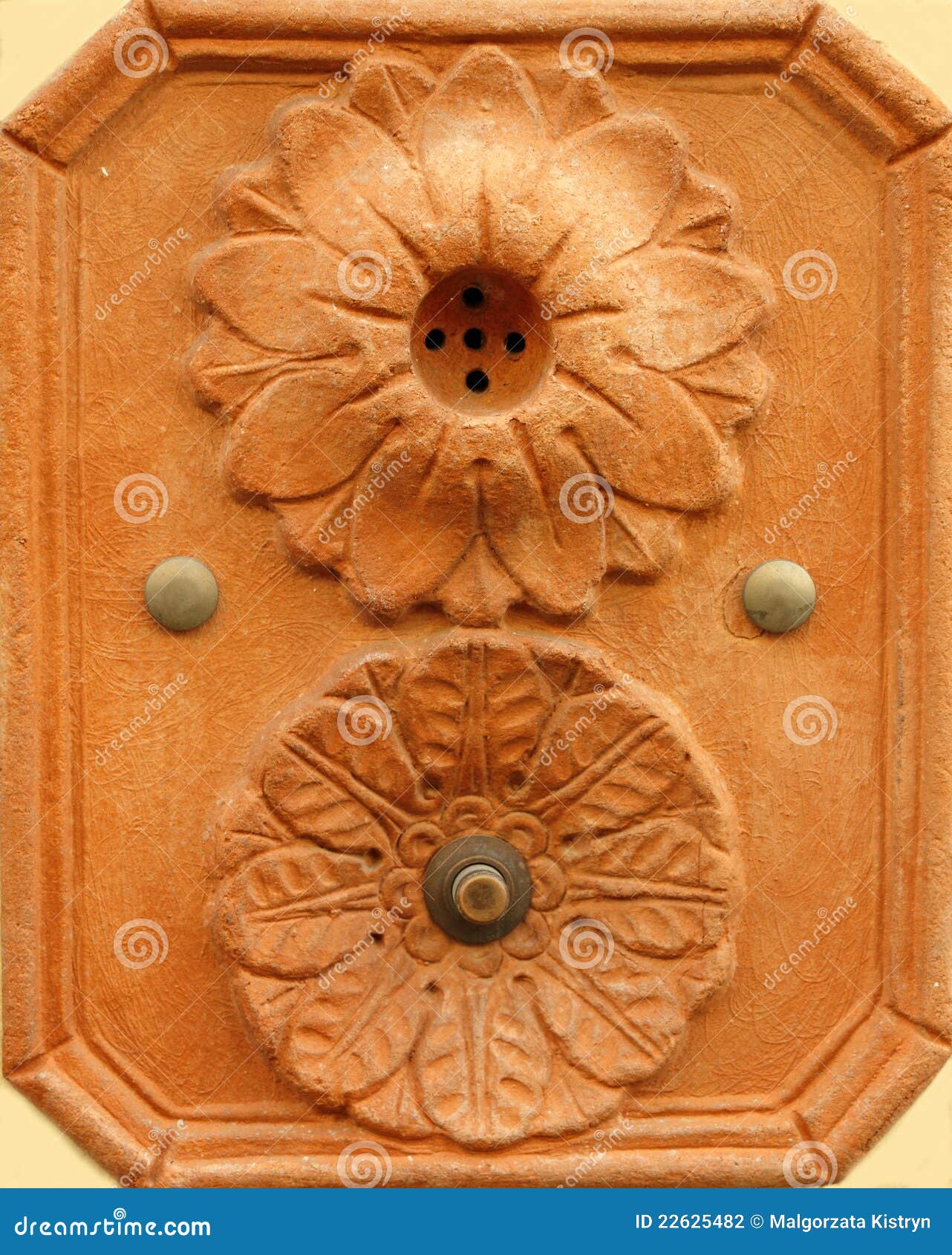 Retro door bell stock photo. Image of access, craft, mediterranean ...