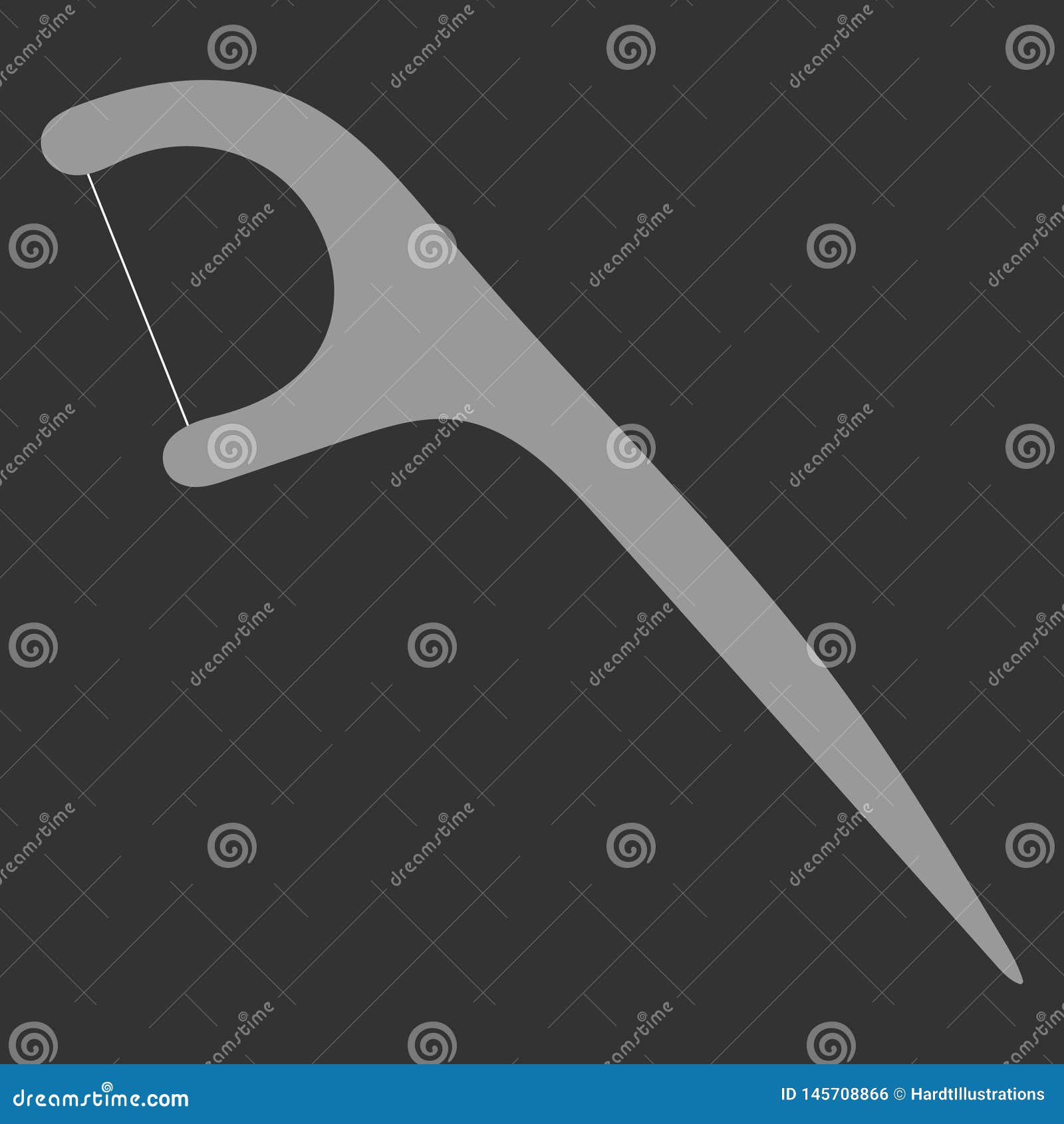 Floss Pick stock vector. Illustration of lifestyle, floss - 145708866