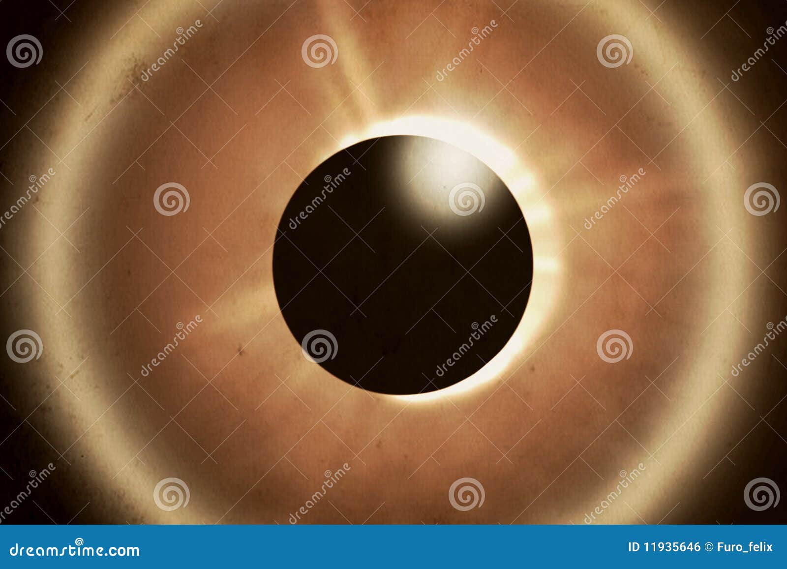 Retro eclipse stock illustration. Illustration of black - 11935646