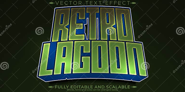 Retro Editable Text Effect, Editable Poster and Vintage Text Style ...