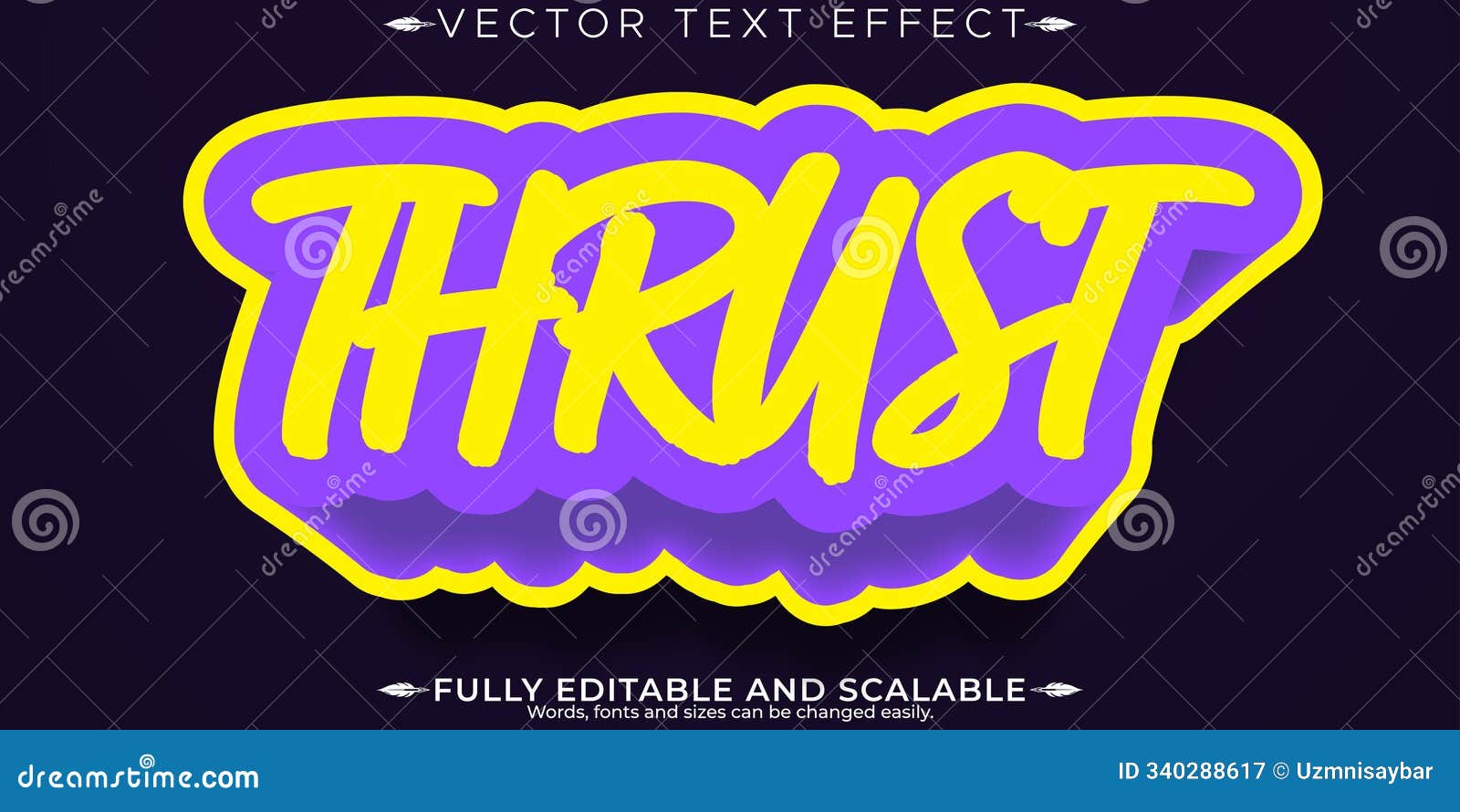 Retro Editable Text Effect, Editable Poster and Vintage Text Style ...