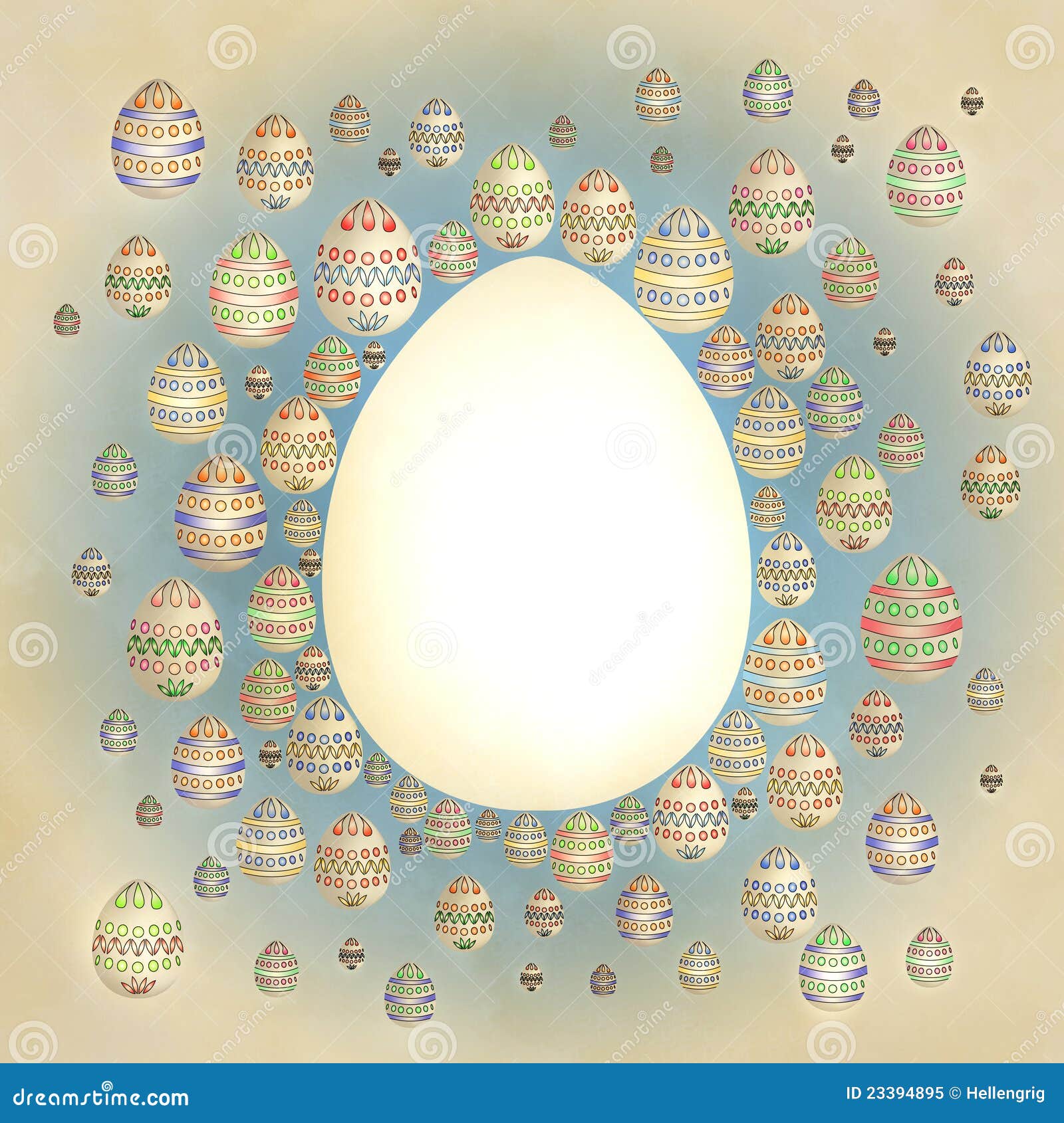 Retro eggs stock illustration. Illustration of easter - 23394895