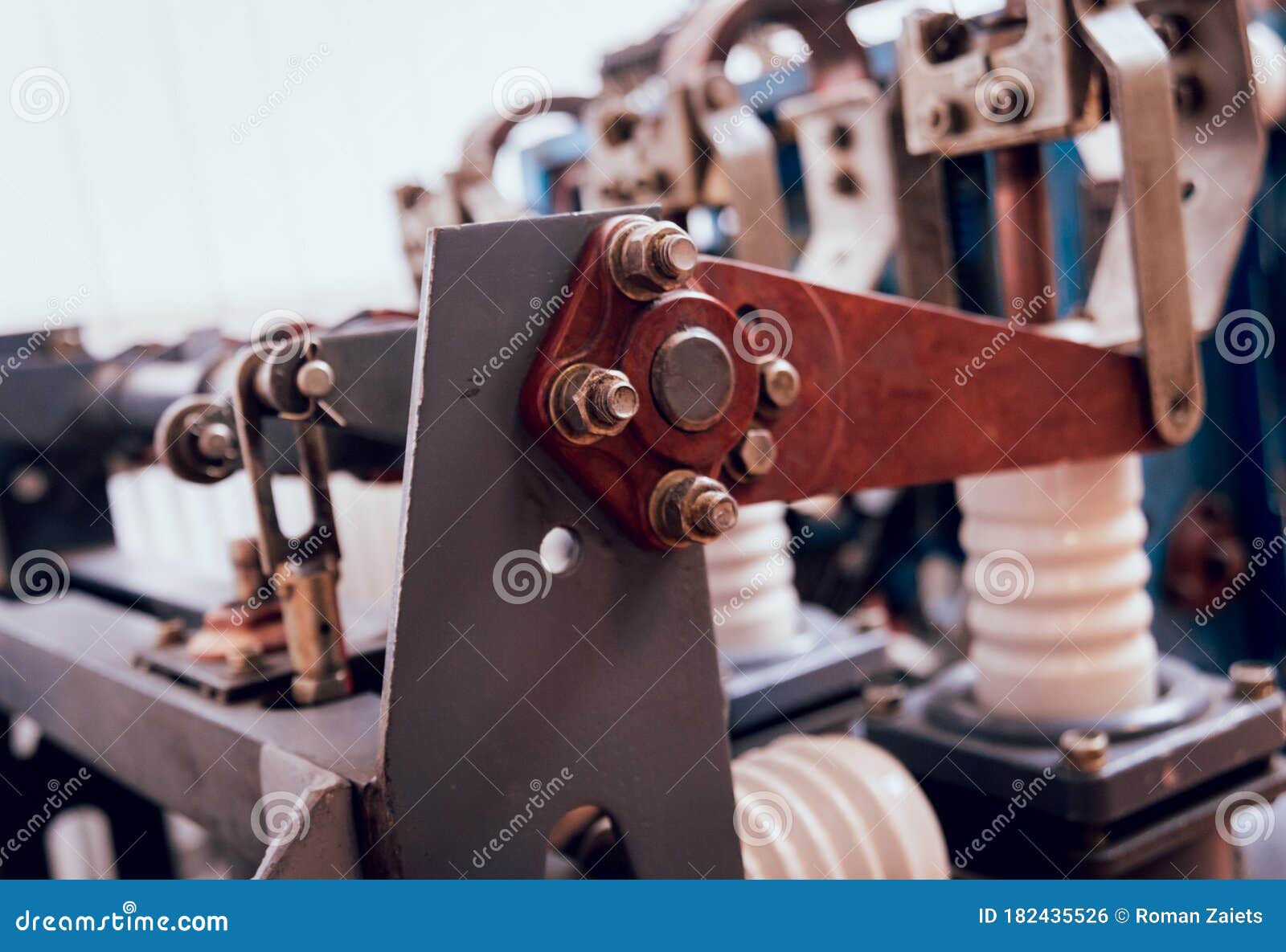 Retro Electrical Equipment. Electricity Cable and Electrical ...