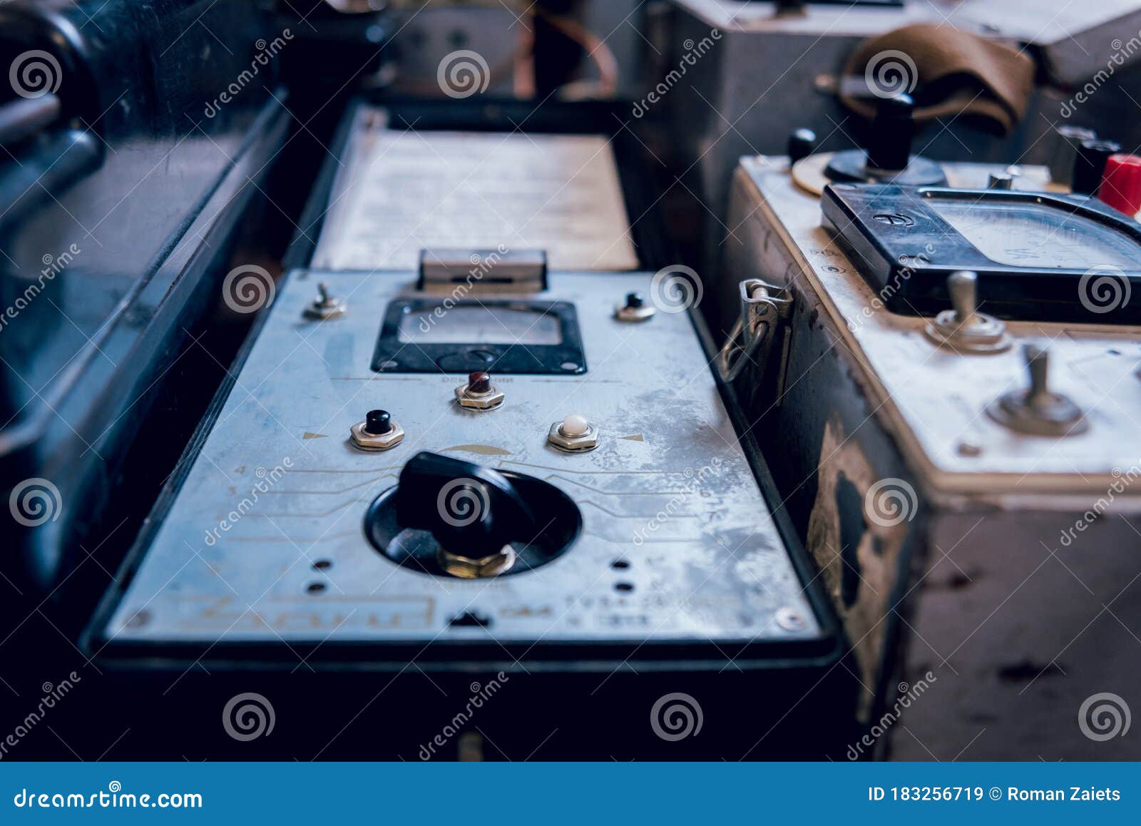 Retro Electrical Equipment. Electricity Cable and Electrical ...