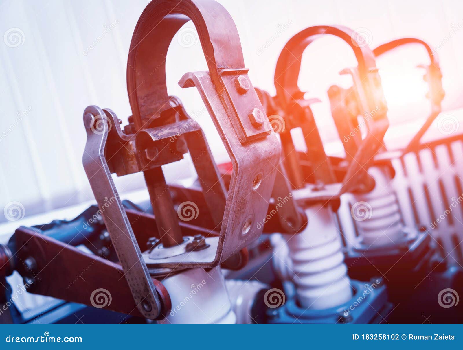 Retro Electrical Equipment. Electricity Cable and Electrical ...