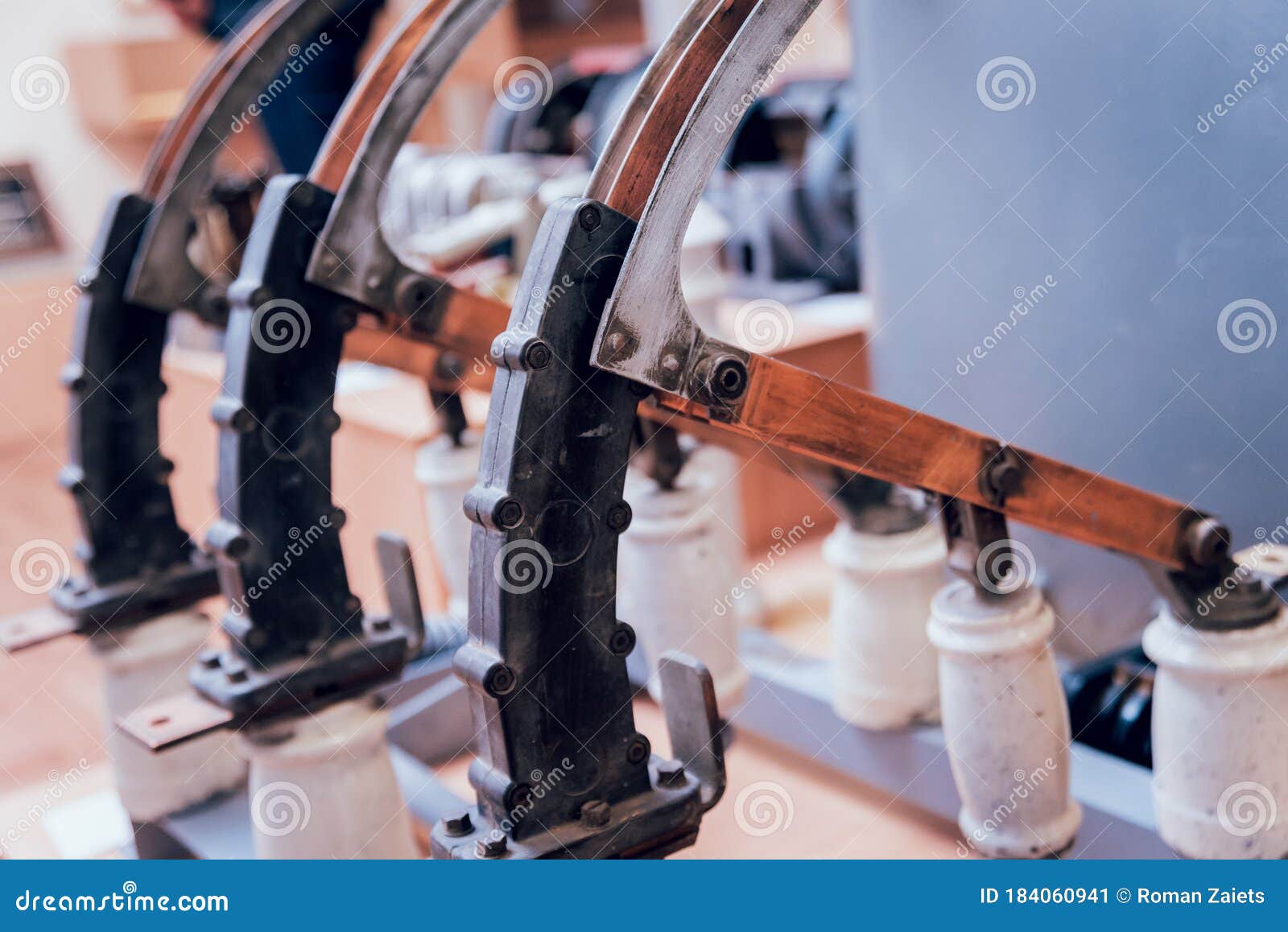 Retro Electrical Equipment. Electricity Cable and Electrical ...