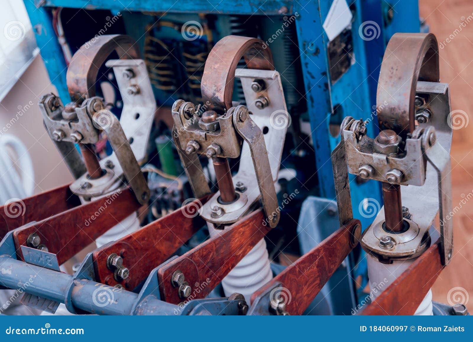 Retro Electrical Equipment. Electricity Cable and Electrical ...