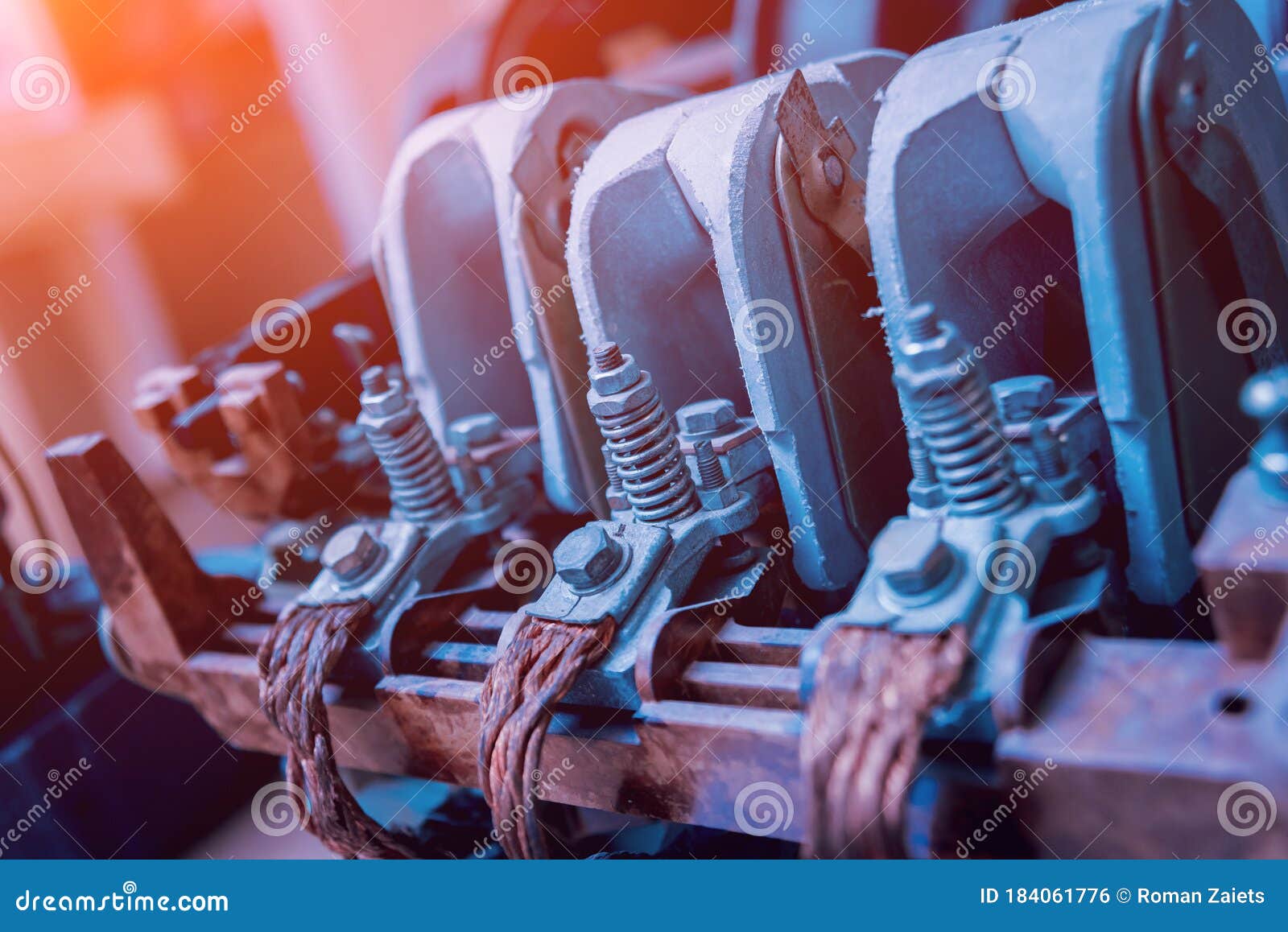 Retro Electrical Equipment. Electricity Cable and Electrical ...