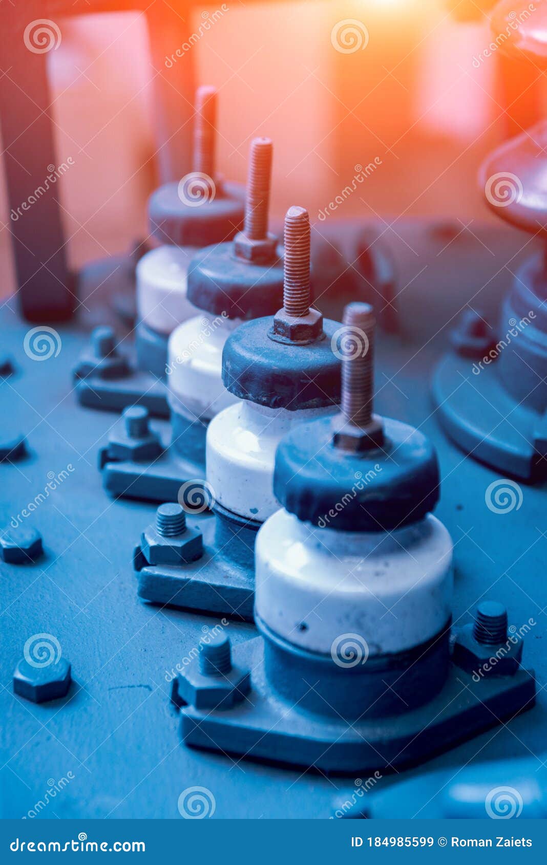 Retro Electrical Equipment. Electricity Cable and Electrical ...