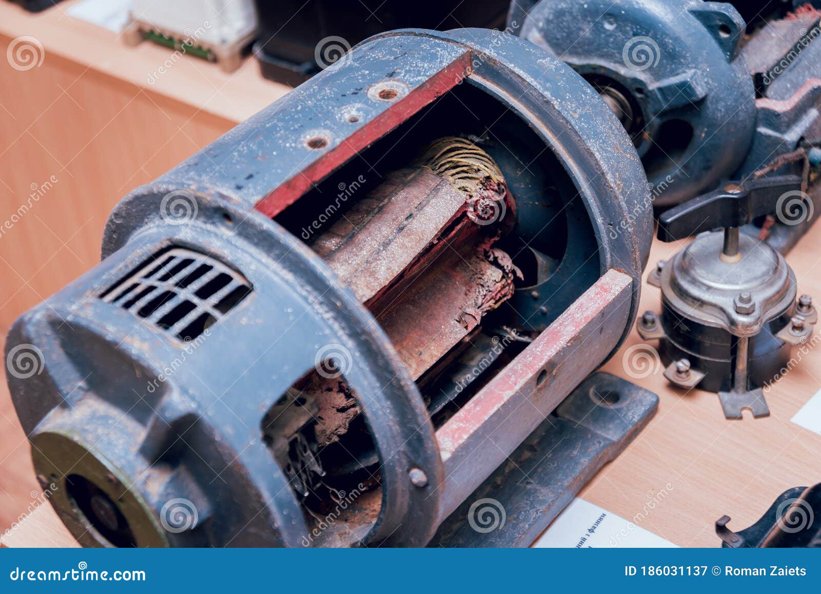 Retro Electrical Equipment. Electricity Cable and Electrical ...