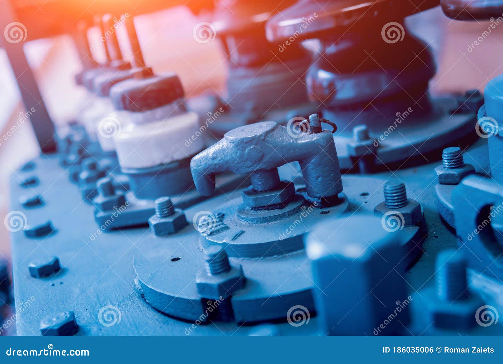 Retro Electrical Equipment. Electricity Cable and Electrical ...