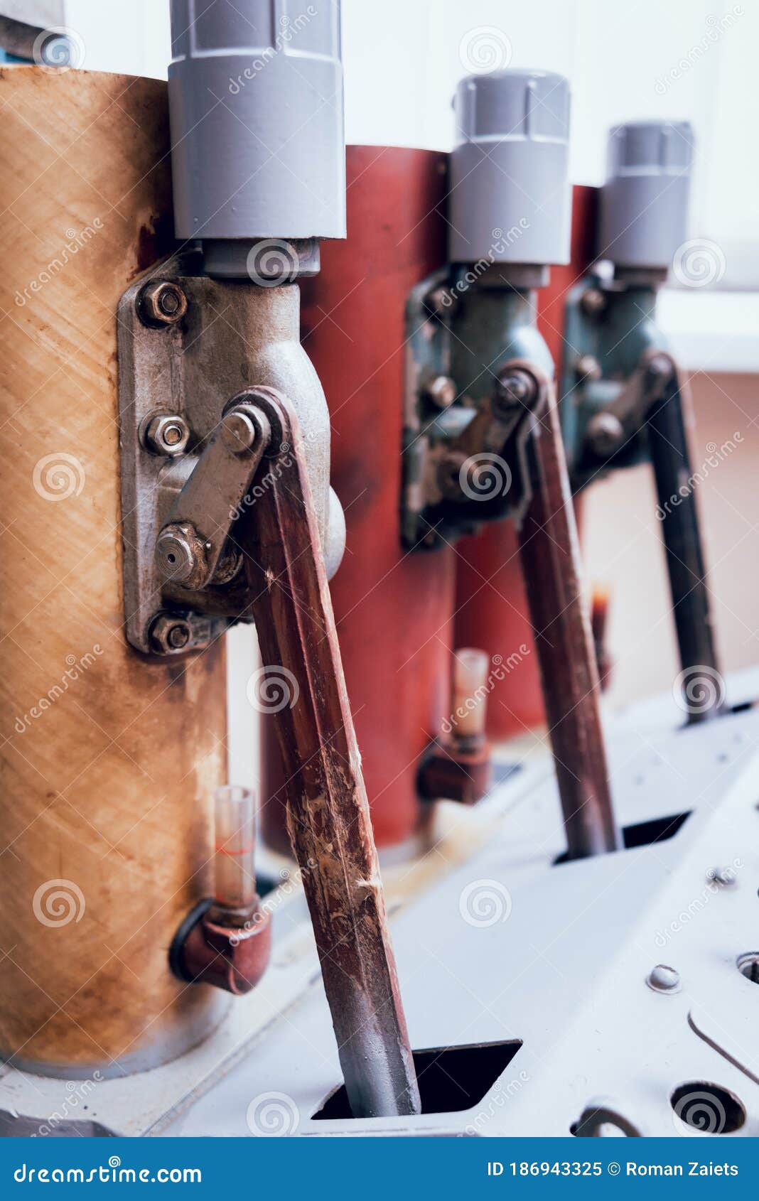 Retro Electrical Equipment. Electricity Cable and Electrical ...