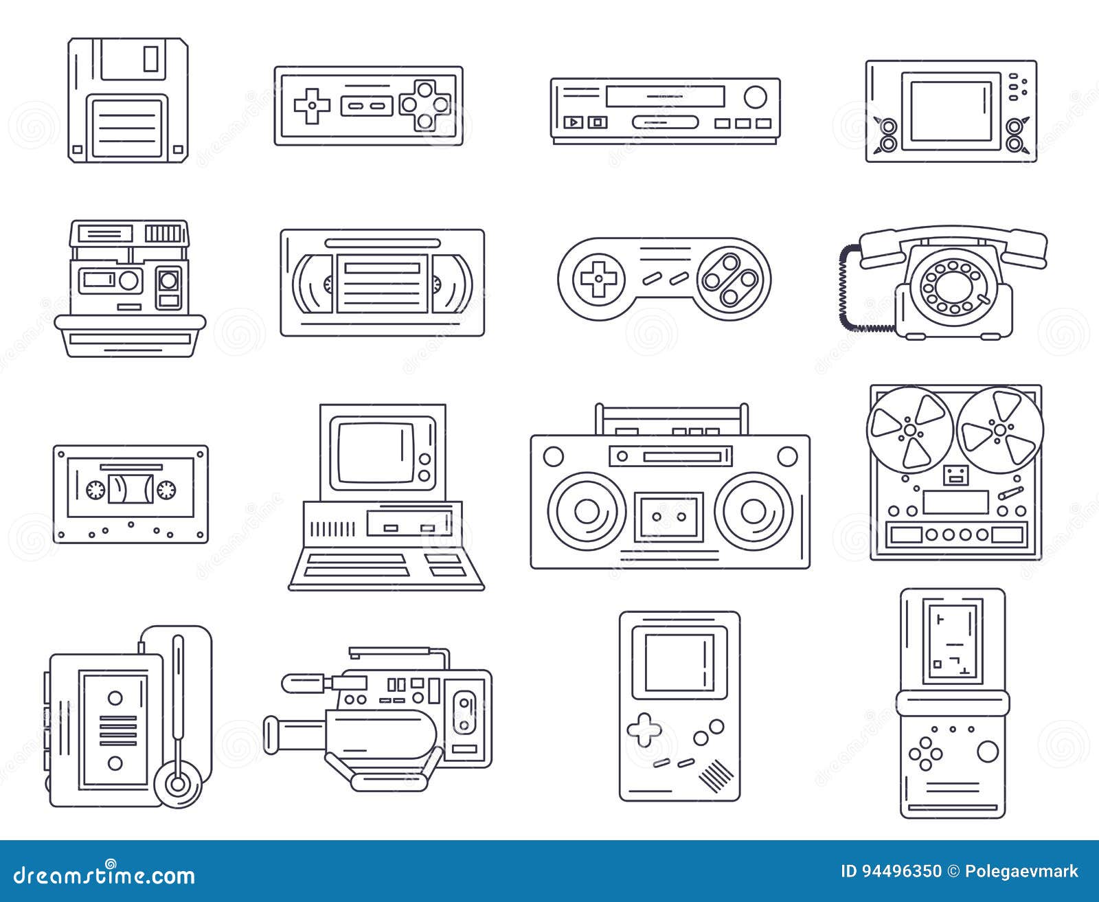 Walkman Linear Icon. Modern Outline Walkman Logo Concept On Whit ...