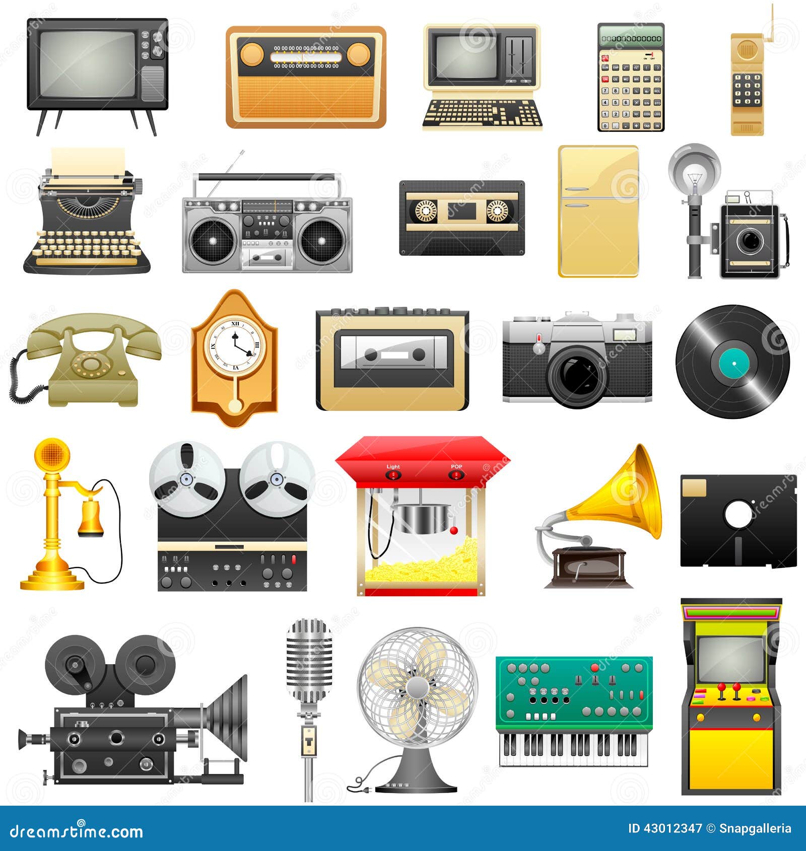 Retro Electronics Pattern Cartoon Vector | CartoonDealer.com #98335953 Retro Electronics Pattern Cartoon Vector | CartoonDealer.com #98335953