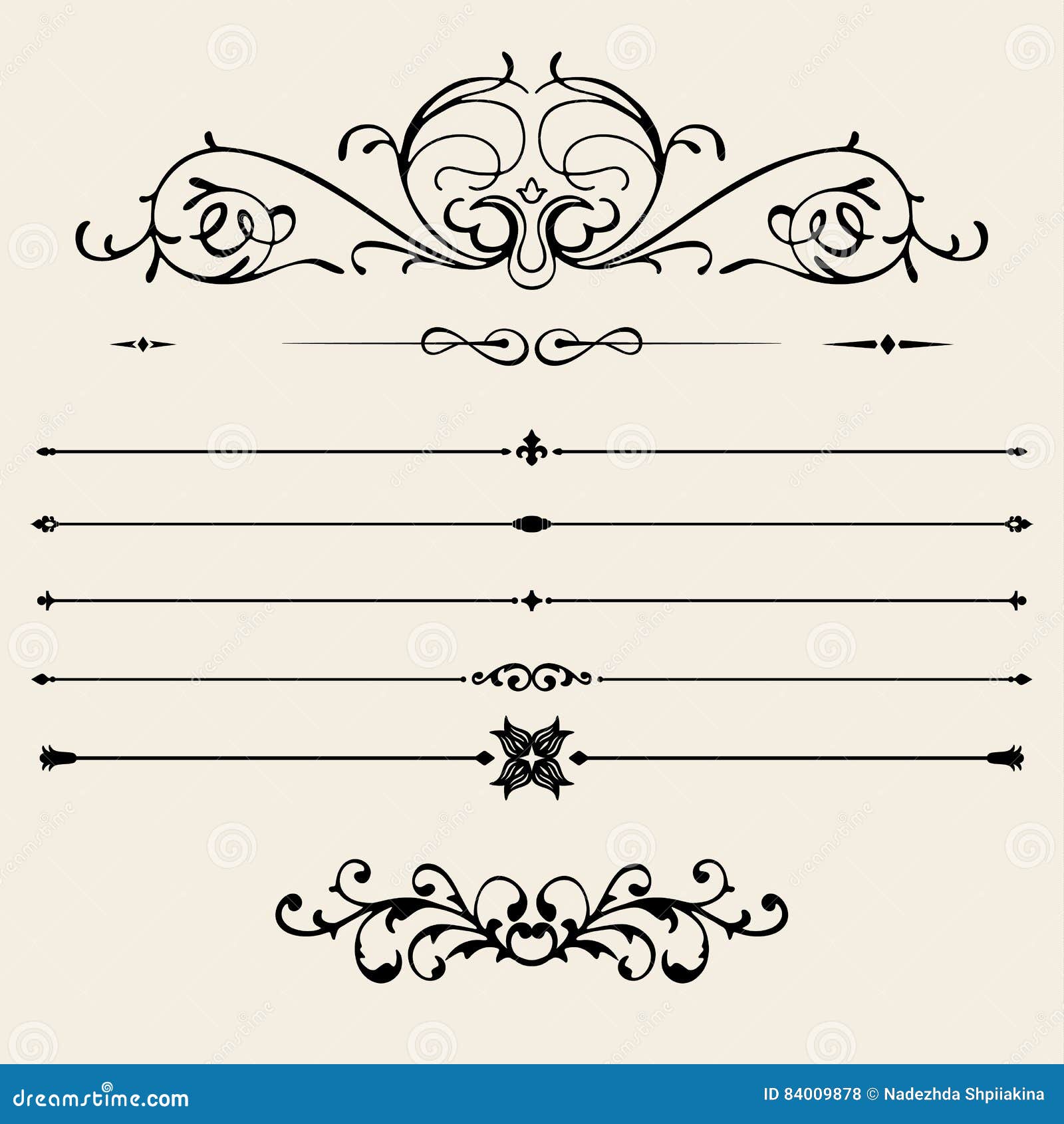 Retro elements stock vector. Illustration of cover, corner - 84009878