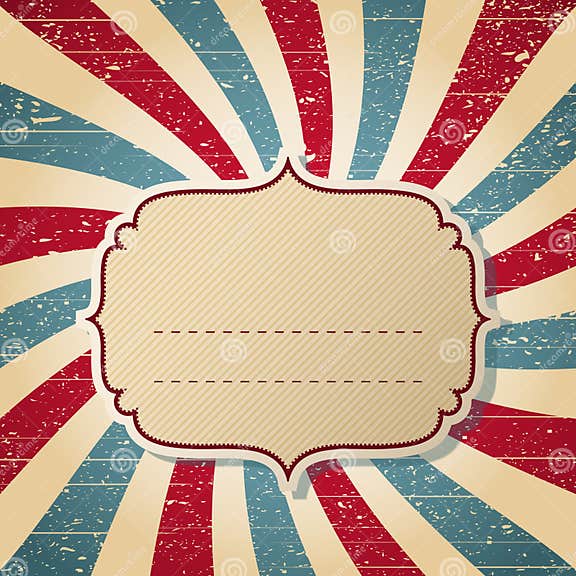 Retro Etiket vector illustratie. Illustration of kaart - 31543401