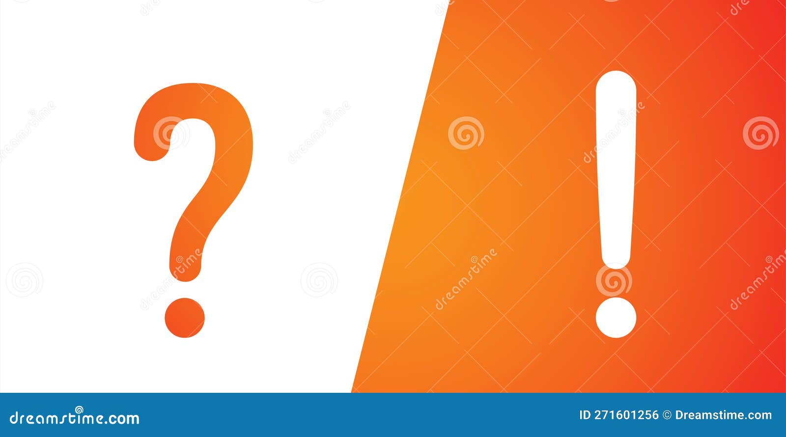 Retro Exclamation and Question Mark Over Yellow Stock Vector ...