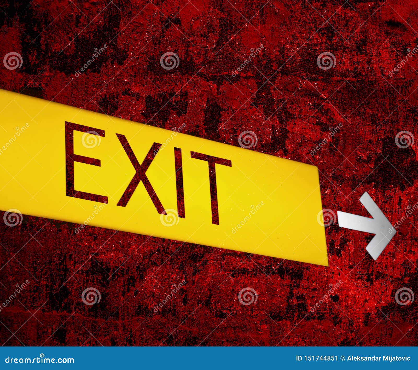 Retro "EXIT " Sign Background Stock Image - Image of glowing ...