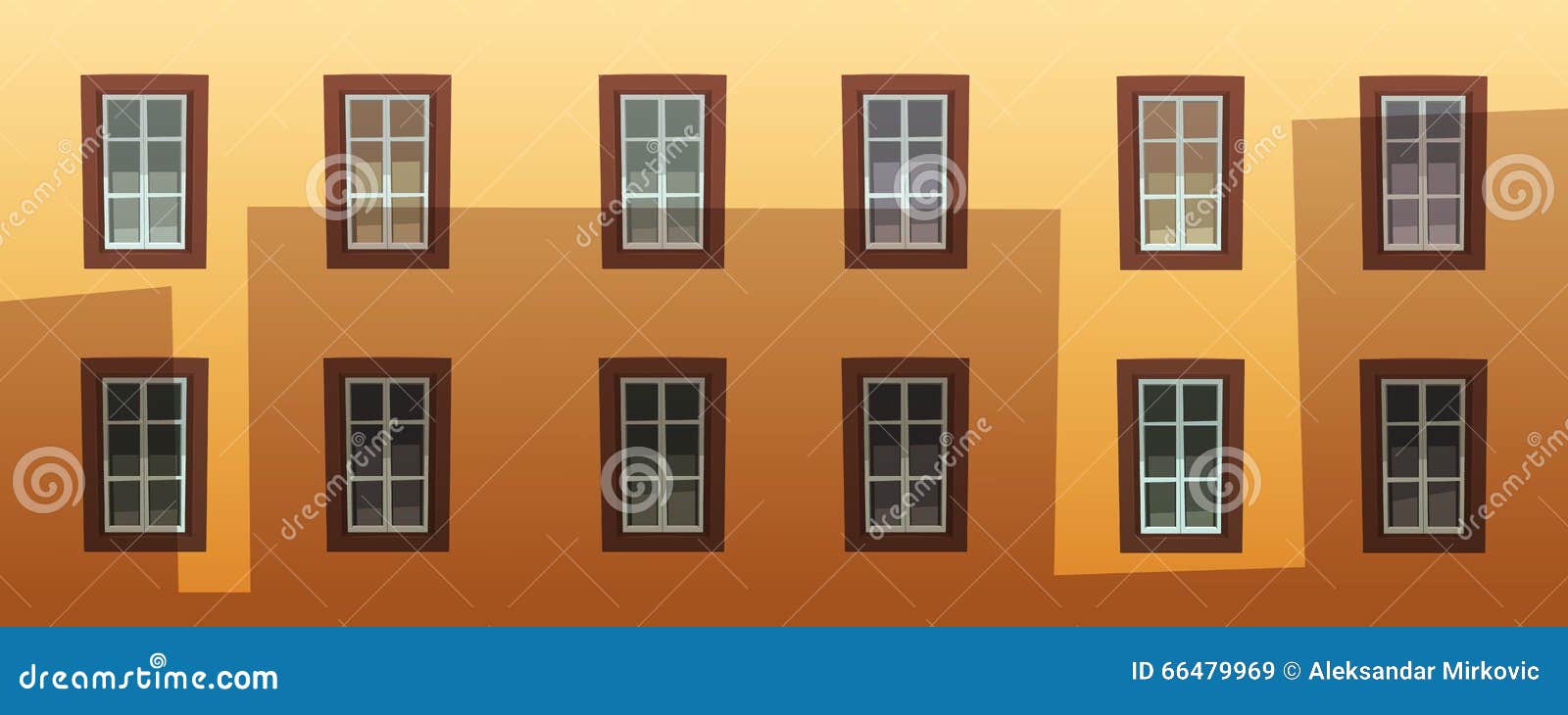 Retro Facade stock vector. Illustration of ornament, style - 66479969