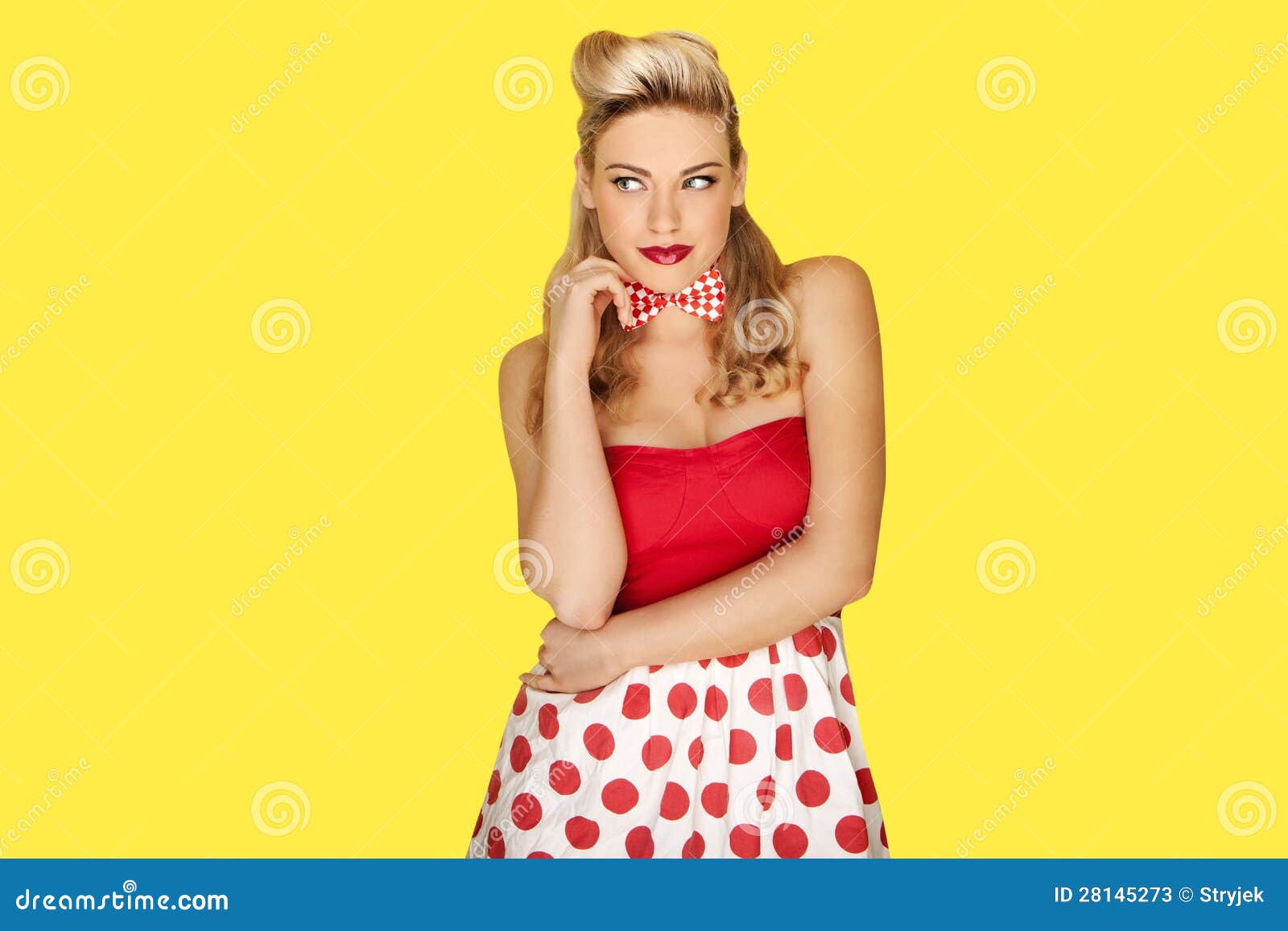 Retro Fashion Model Portrait, Woman Old Fashioned Beauty Portrait ...