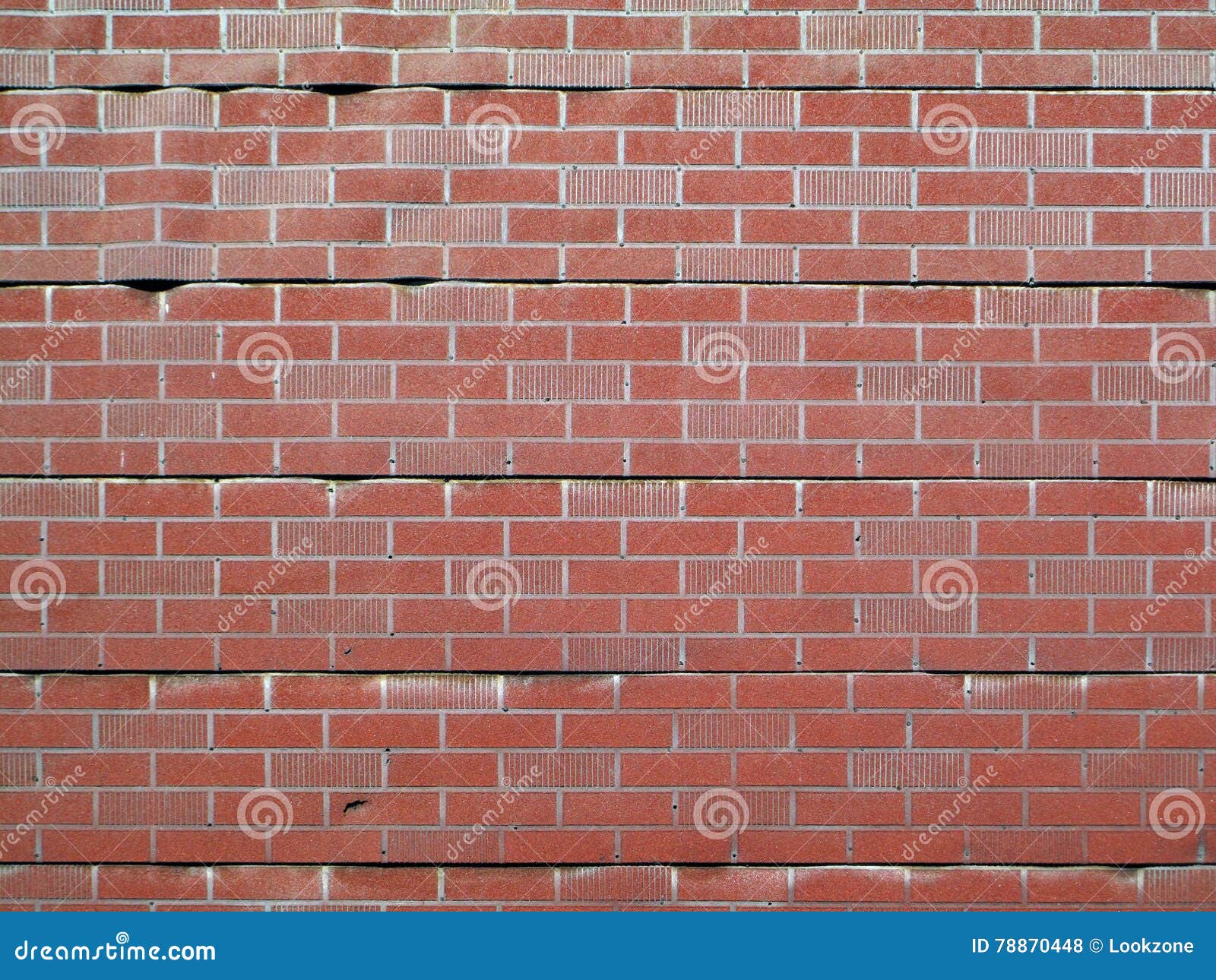 Retro Faux Brick Wall. stock photo. Image of aged, allover - 78870448