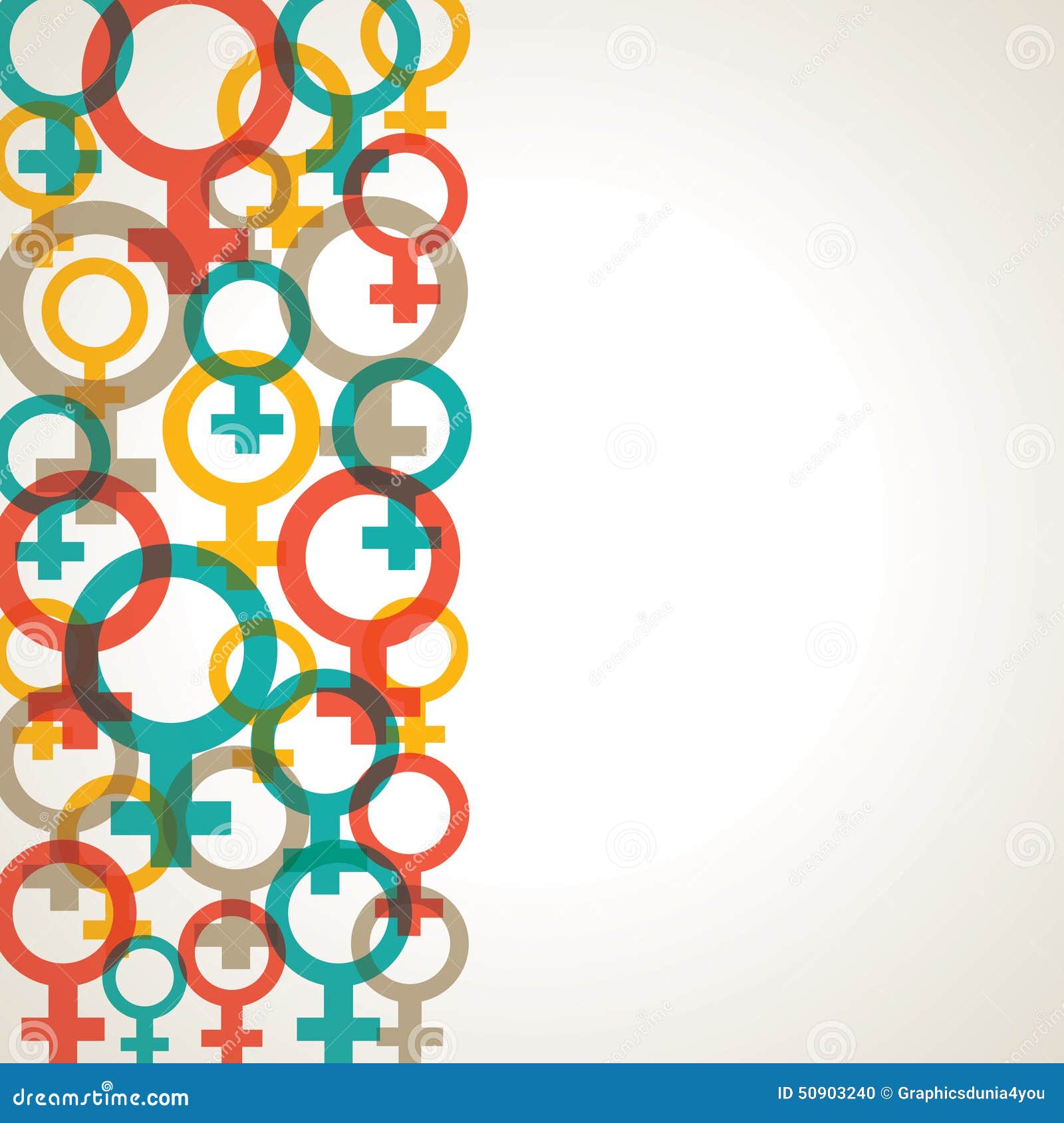 Retro Female Symbol Background Stock Vector - Illustration of ...