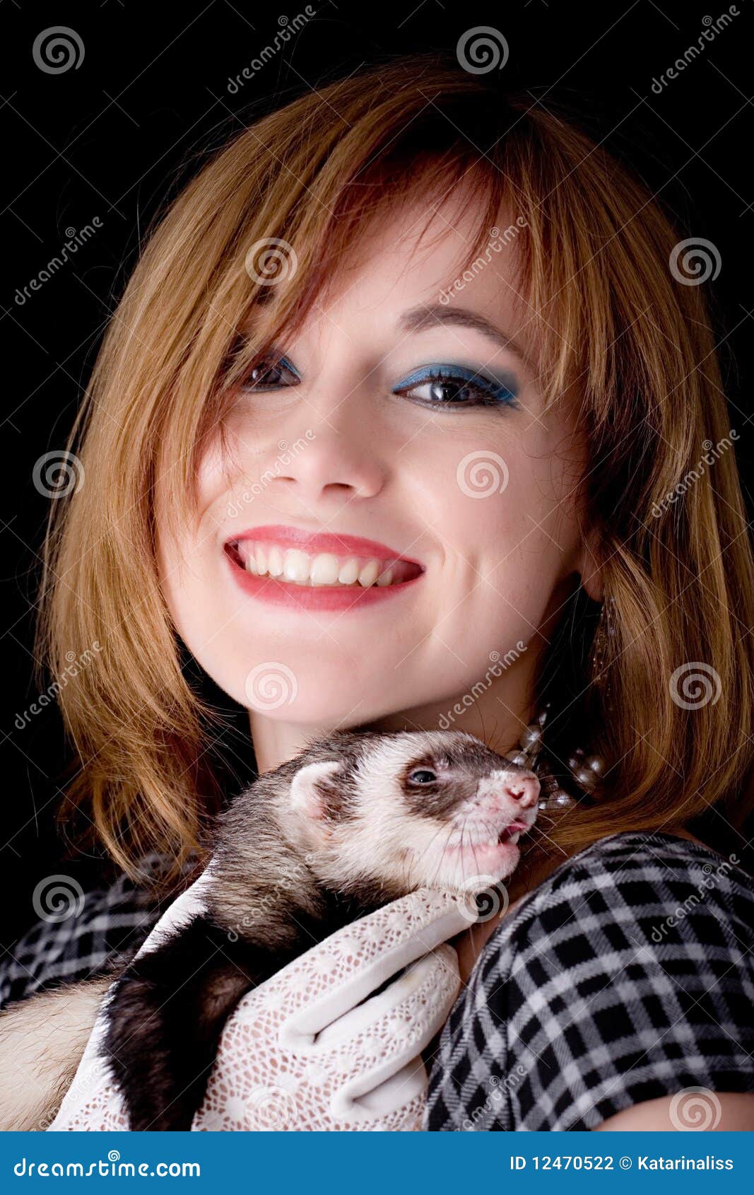 Beautiful Woman Holding Ferret Photos - Free & Royalty-Free Stock ...