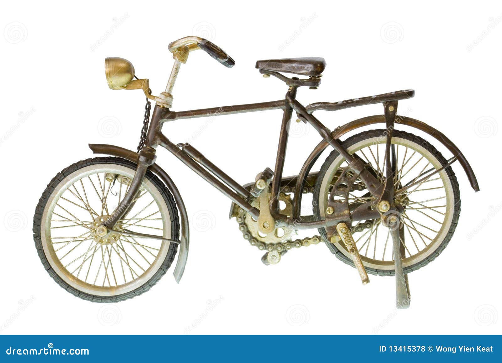Retro Fiets stock foto. Image of geïsoleerd, zetel, wiel - 13415378