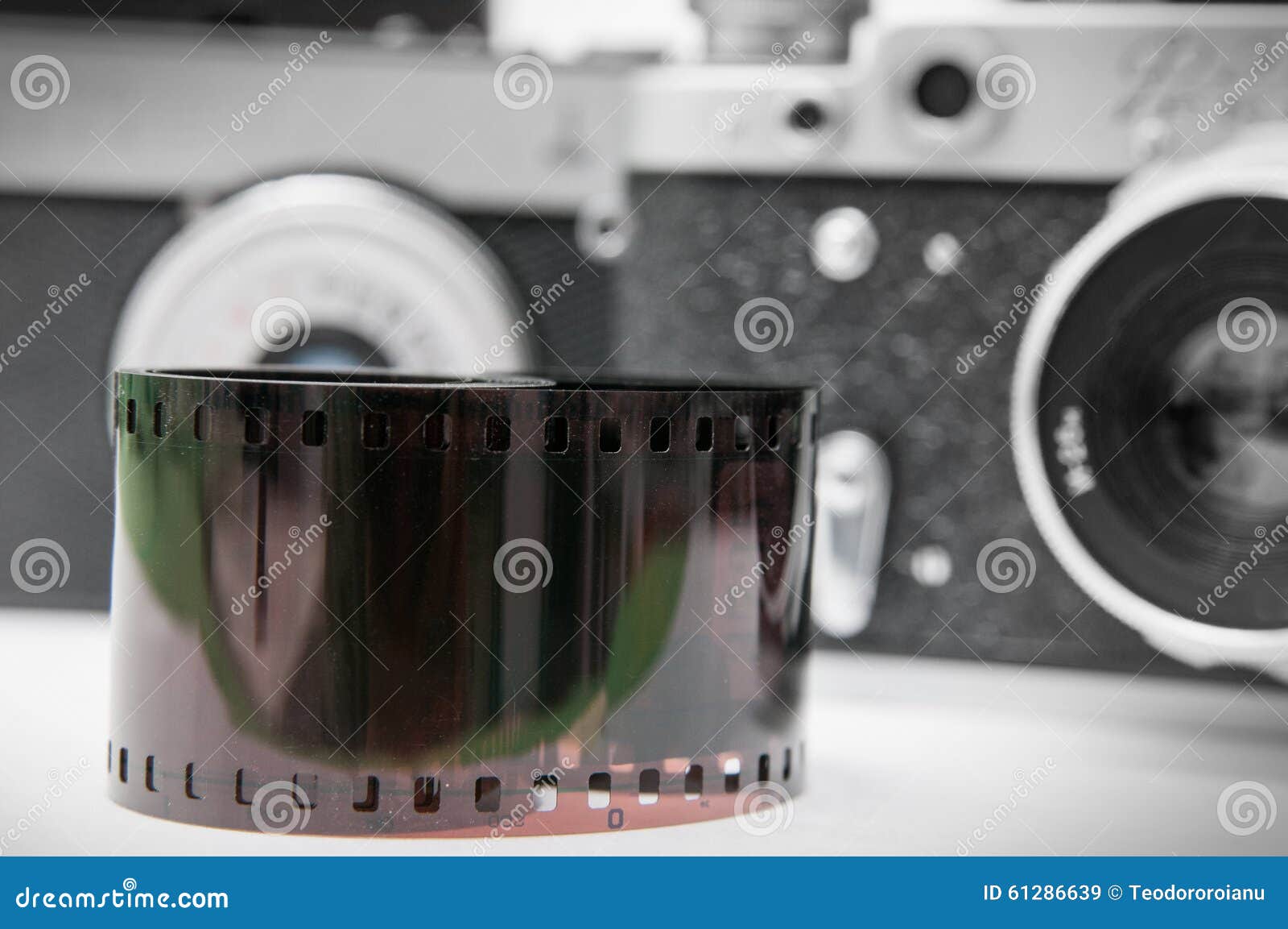 Retro film and cameras stock image. Image of lens, russian - 61286639