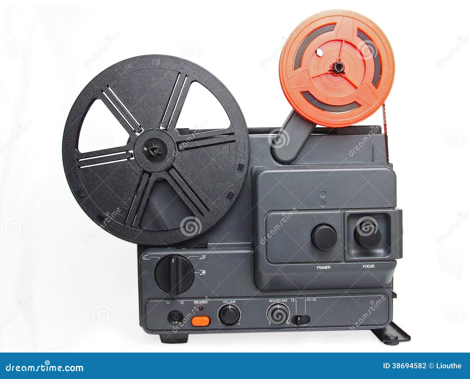 Retro film projector stock photo. Image of imagery, cinema - 38694582