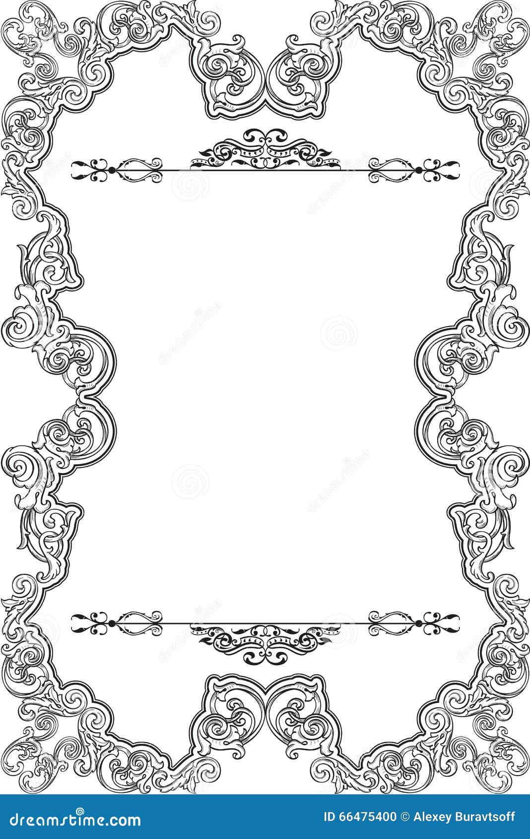 Retro fine frame stock vector. Illustration of curve - 66475400
