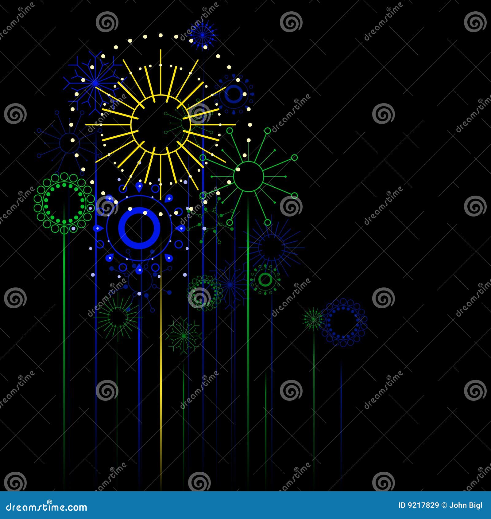 Retro fireworks stock vector. Illustration of burst, abstract - 9217829